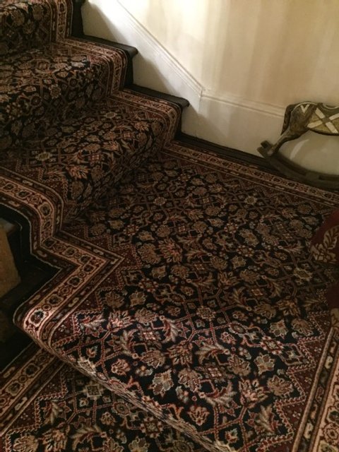 How to Install Stair Runner: Corner Stairs