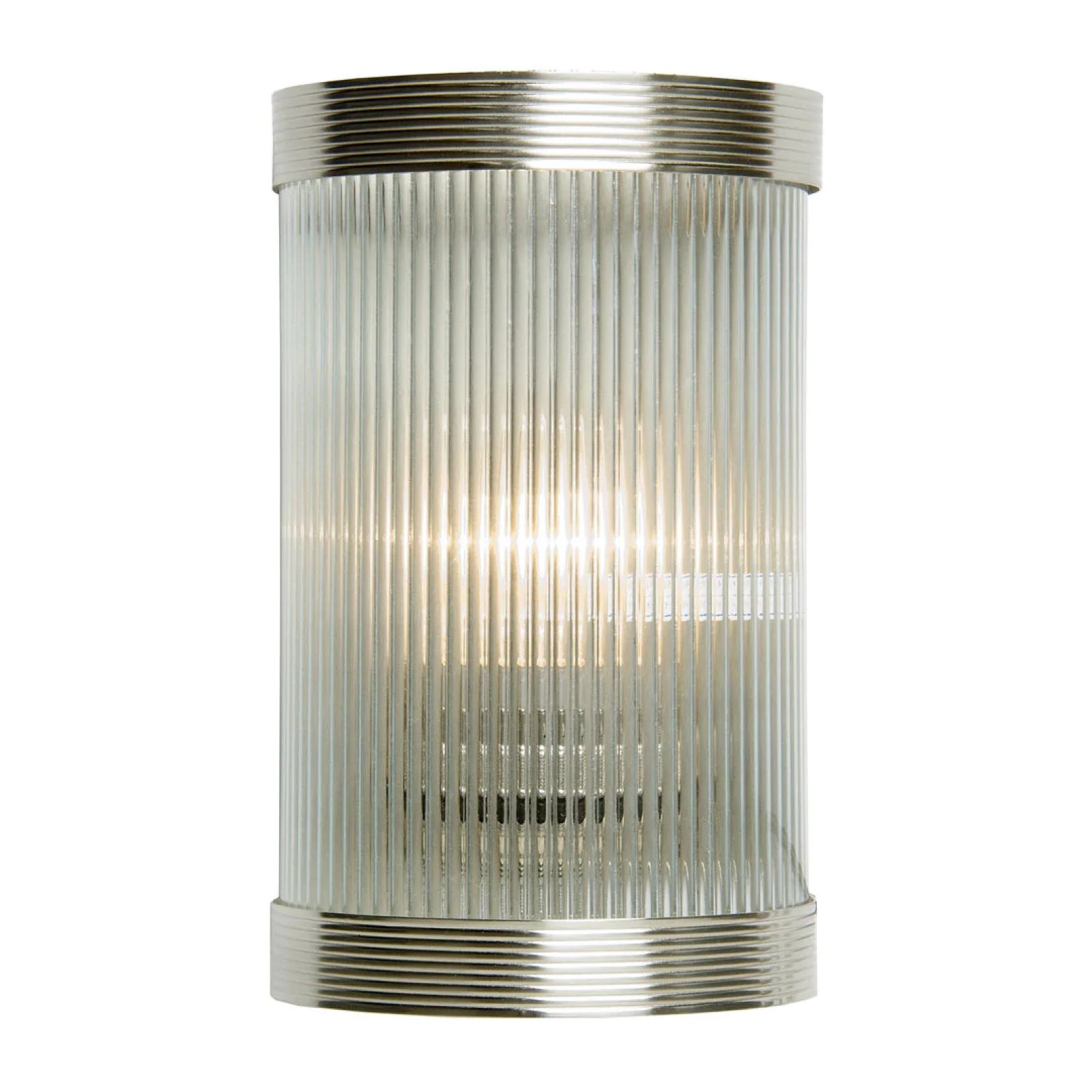 Wide Reeded Glass Wall Light in a Choice of Finishes | 1/4" reeded ...