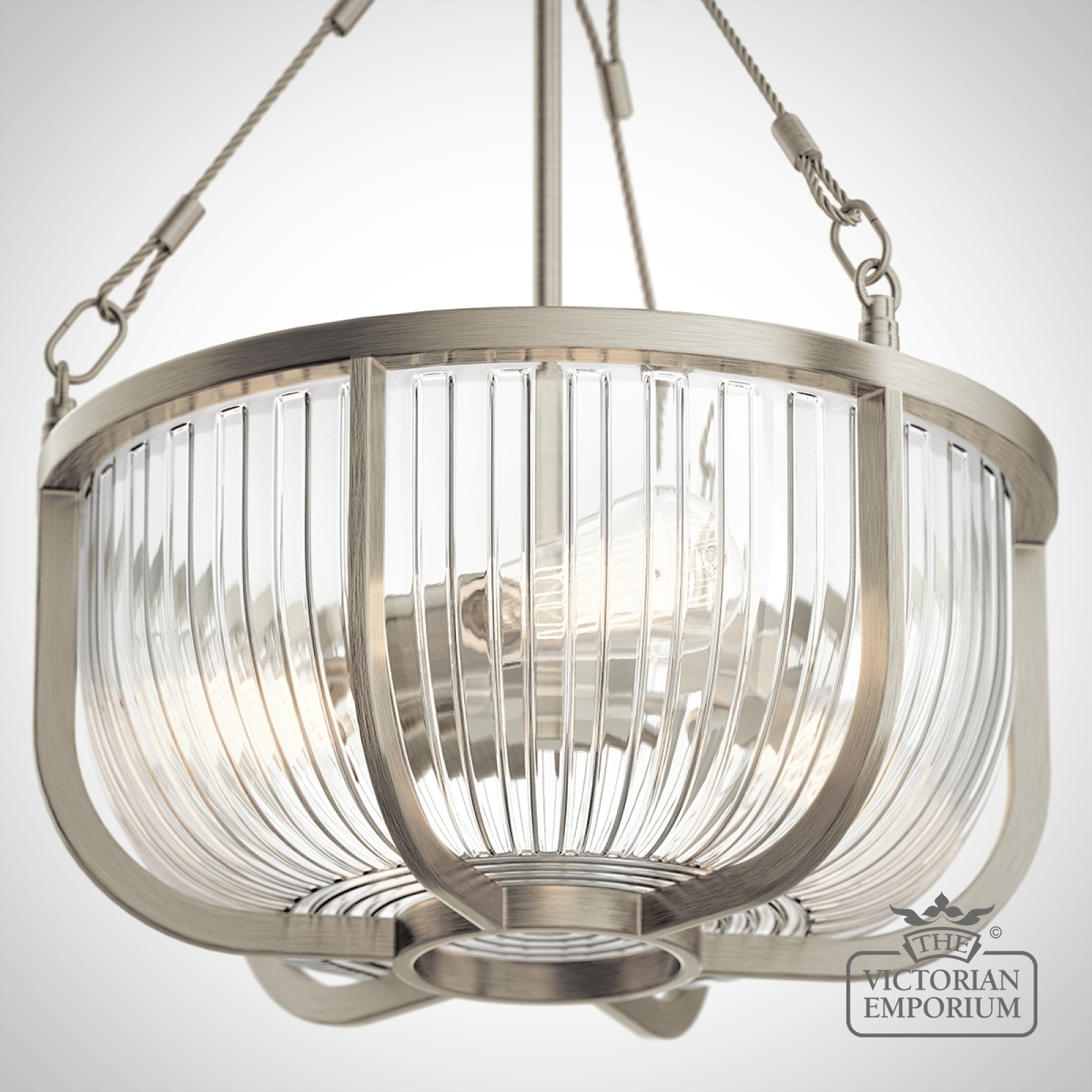 Roux Vintage Style Ceiling Pendant In A Choice Of Finishes