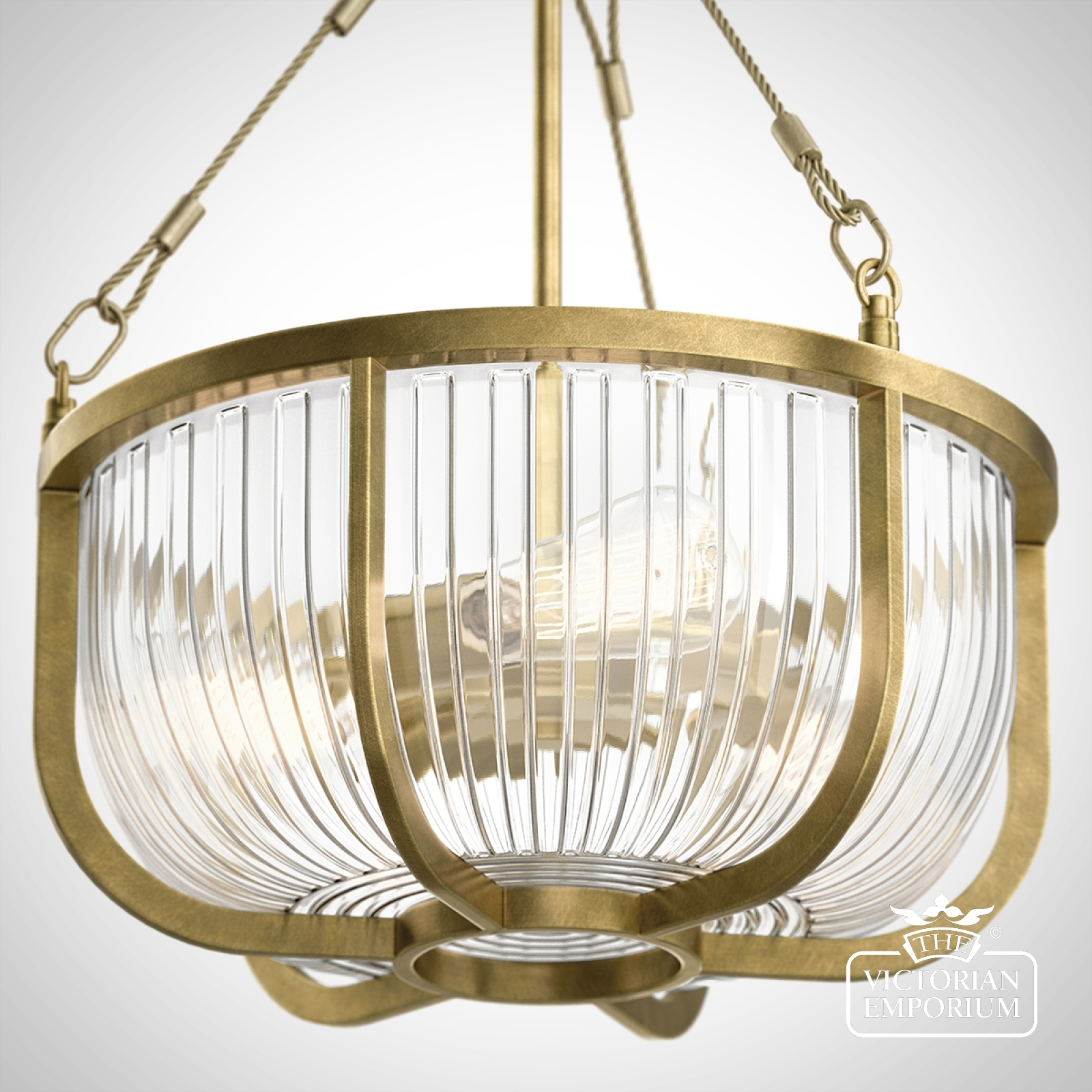 Roux Vintage Style Ceiling Pendant In A Choice Of Finishes