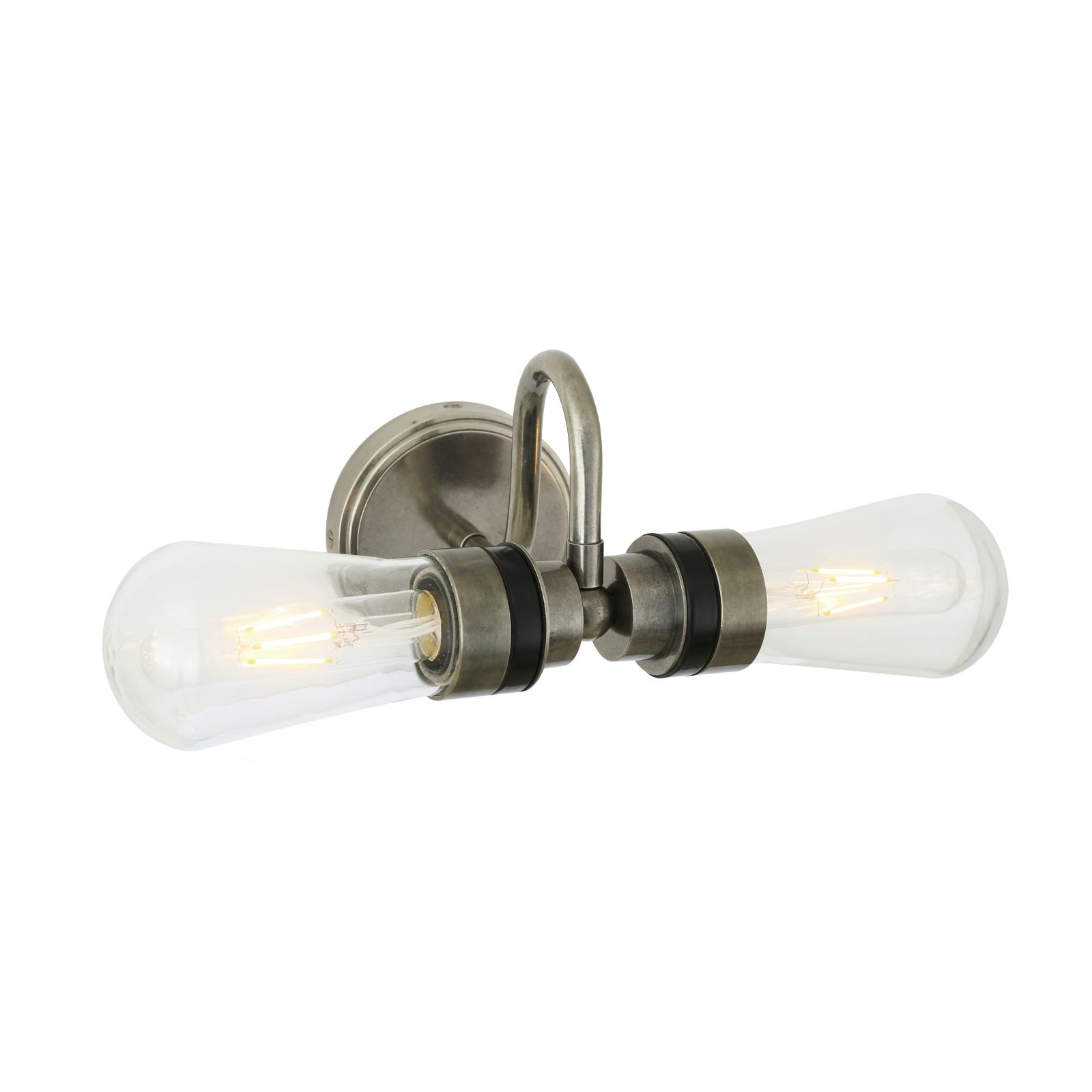 Michal Double Swan Neck Wall Light IP65 | Bathroom Lights