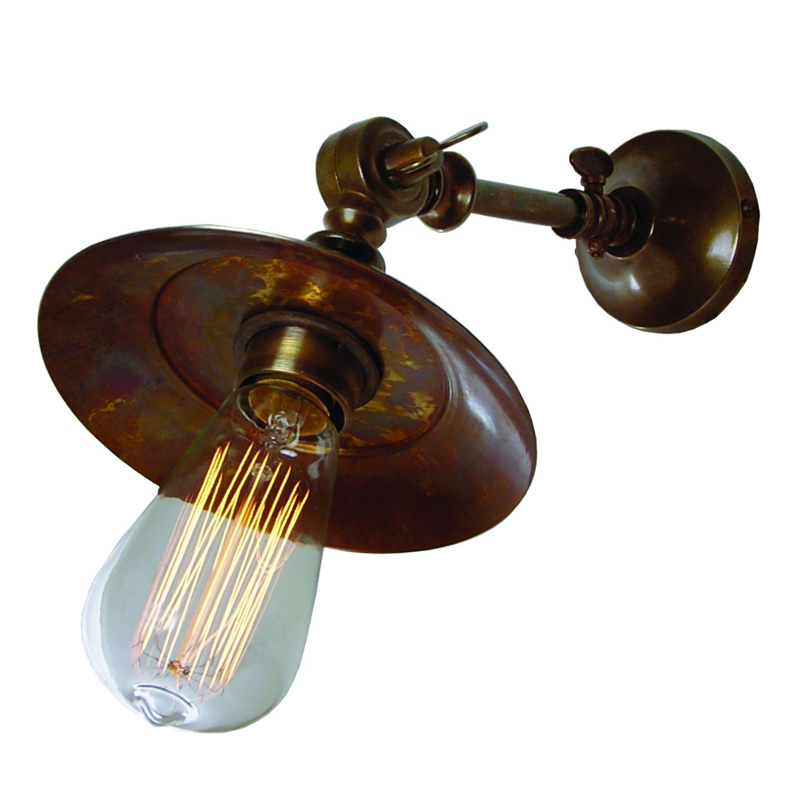 Porter Adjustable Industrial Brass Wall Light | Wall Lights