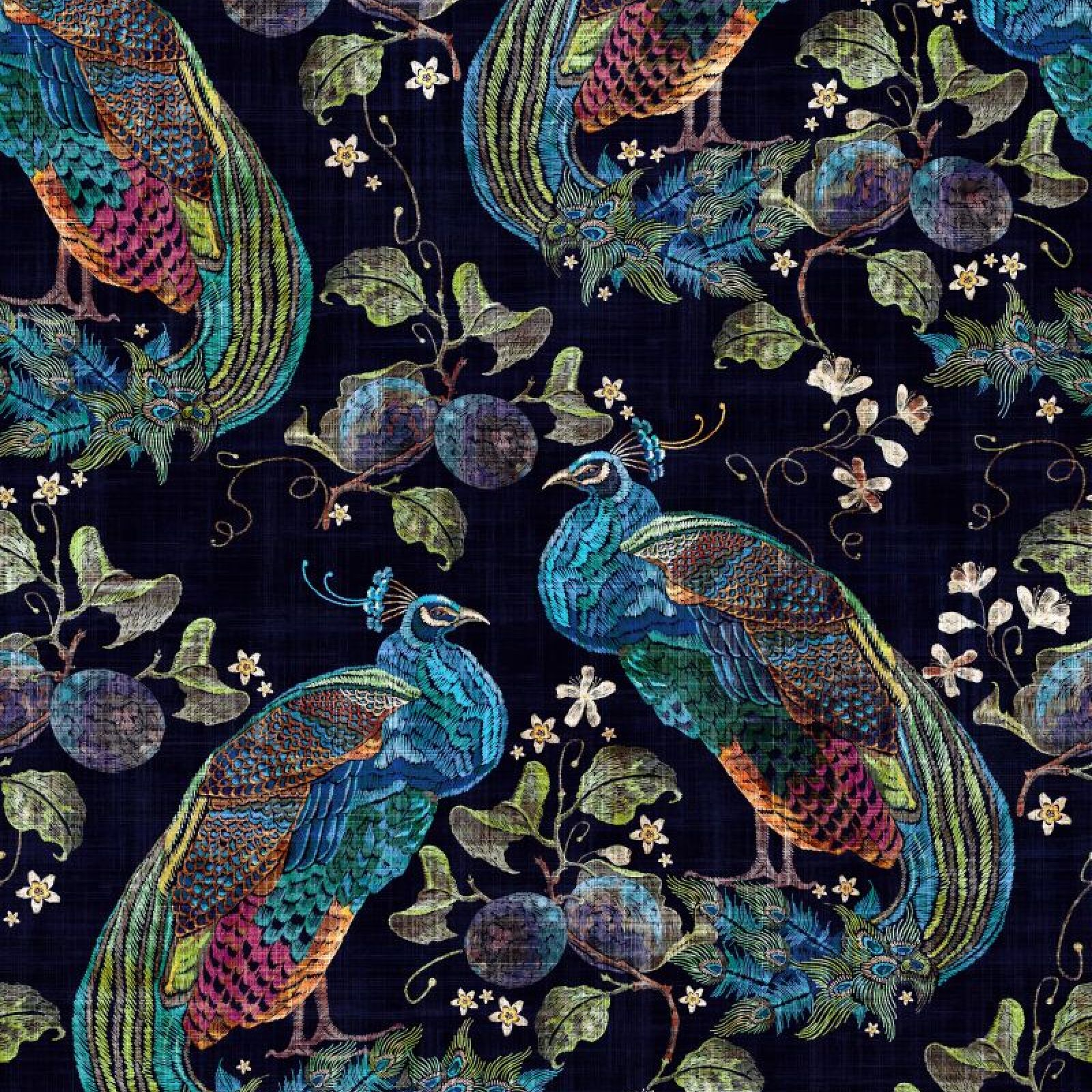 Peacock Fabric in a choice of colours