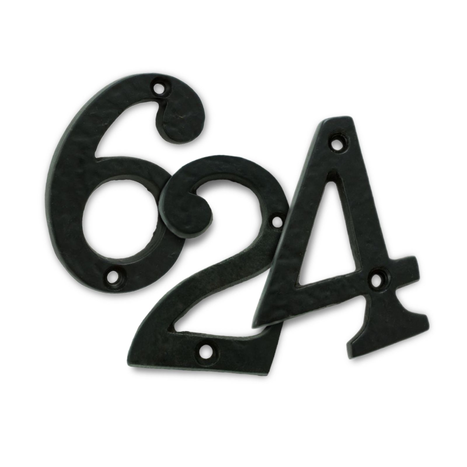 Black Antique House Numbers 0-9 - Exterior Door Numerals