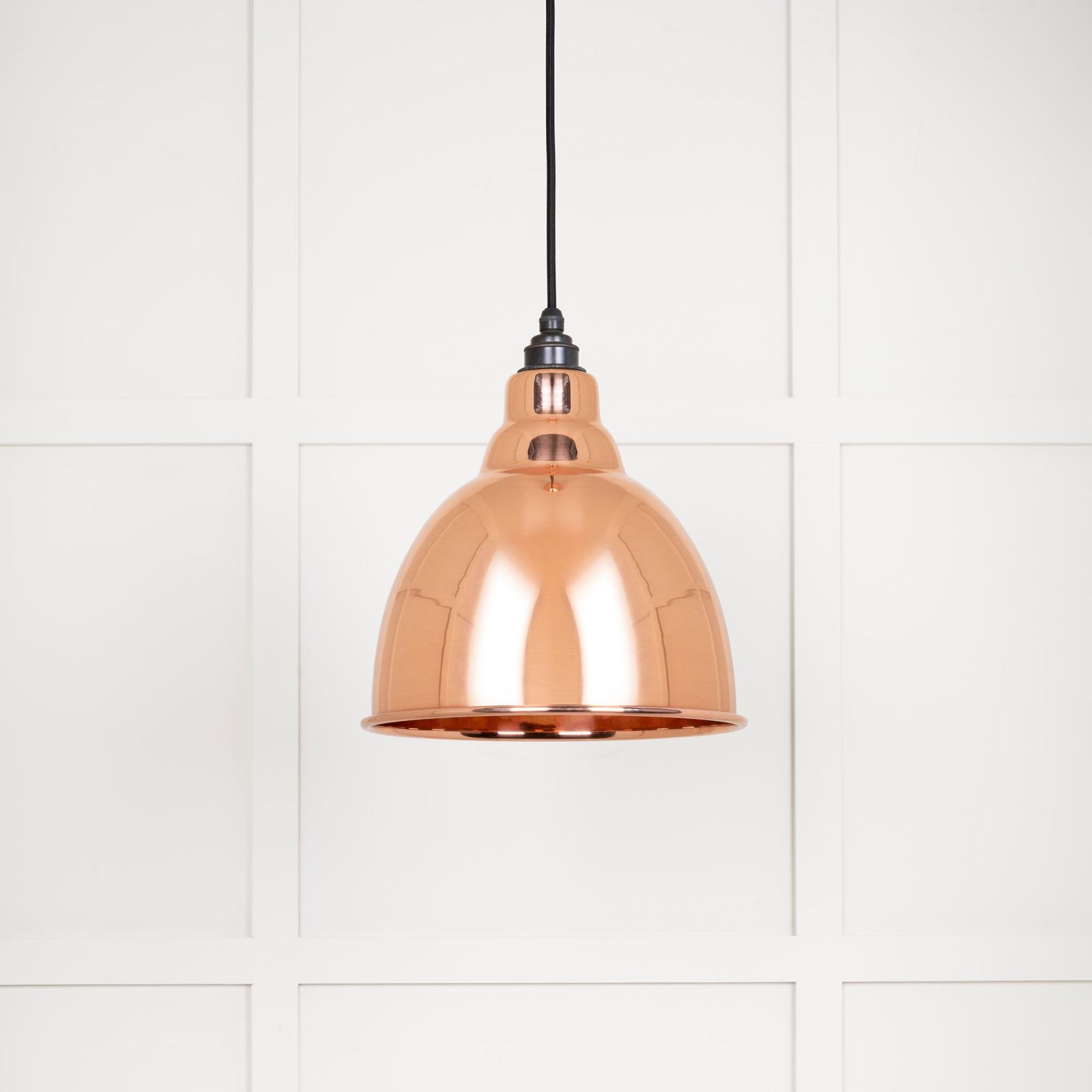 Brindle Pendant Light in Smooth Copper | Kitchen Lighting