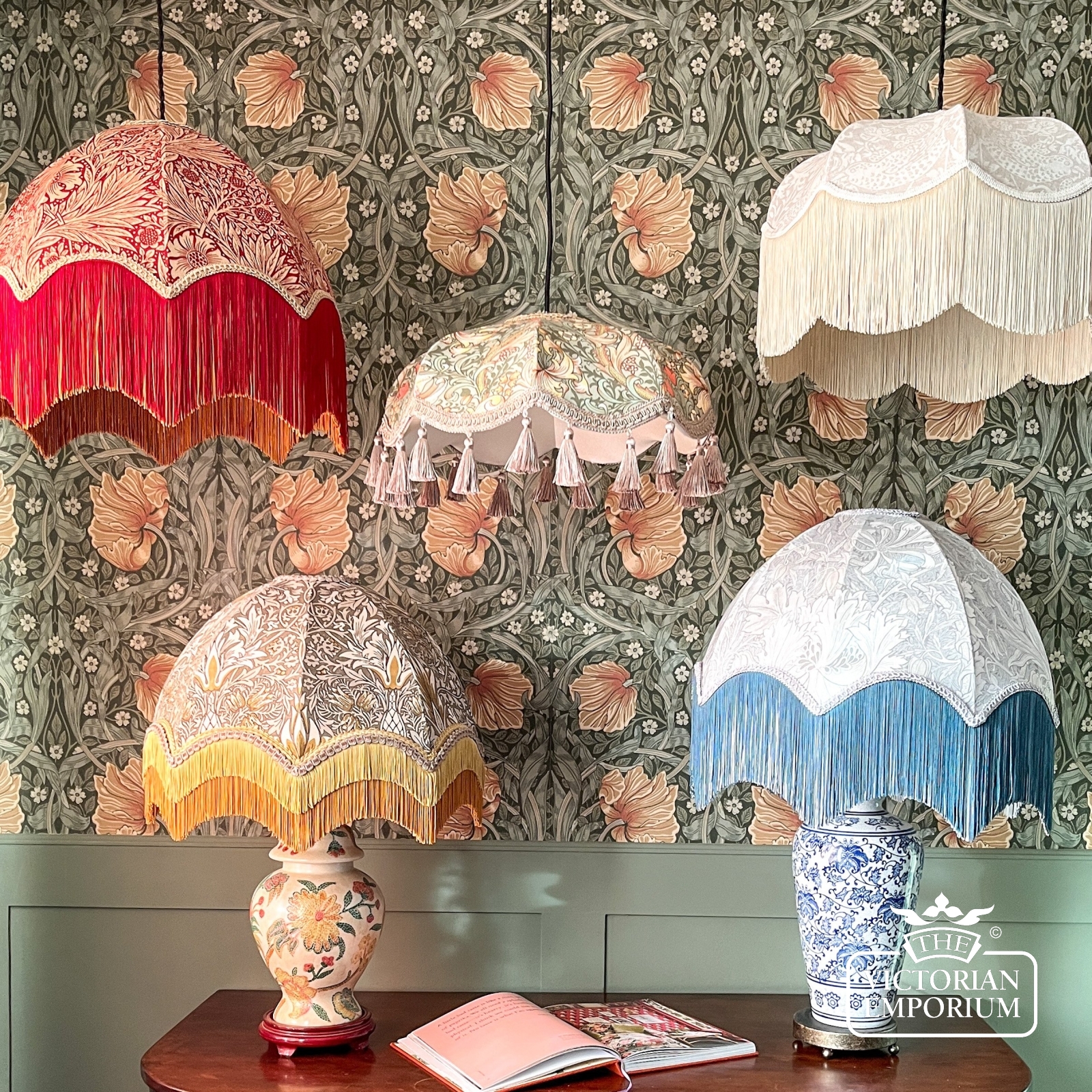 William Morris Strawberry Thief Decorative Lamp Shade in a Choice of Sizes