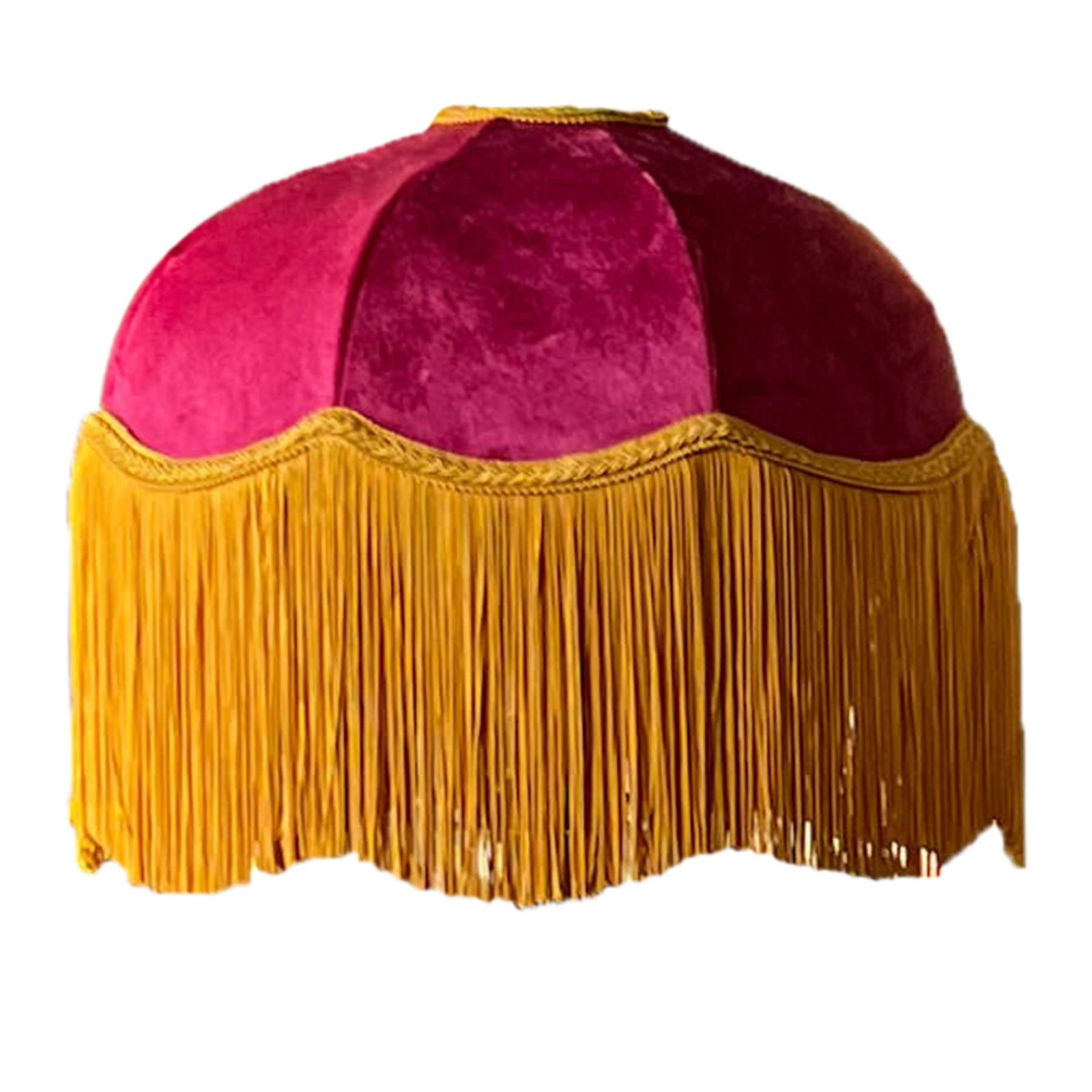 Raspberry Deluxe Art Deco Decorative Fringed Lamp Shade in a Choice of ...