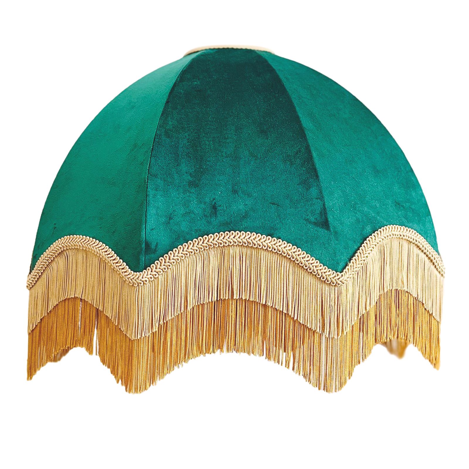 Emerald Dome Deluxe Decorative Fringed Lamp Shade in a Choice of Sizes