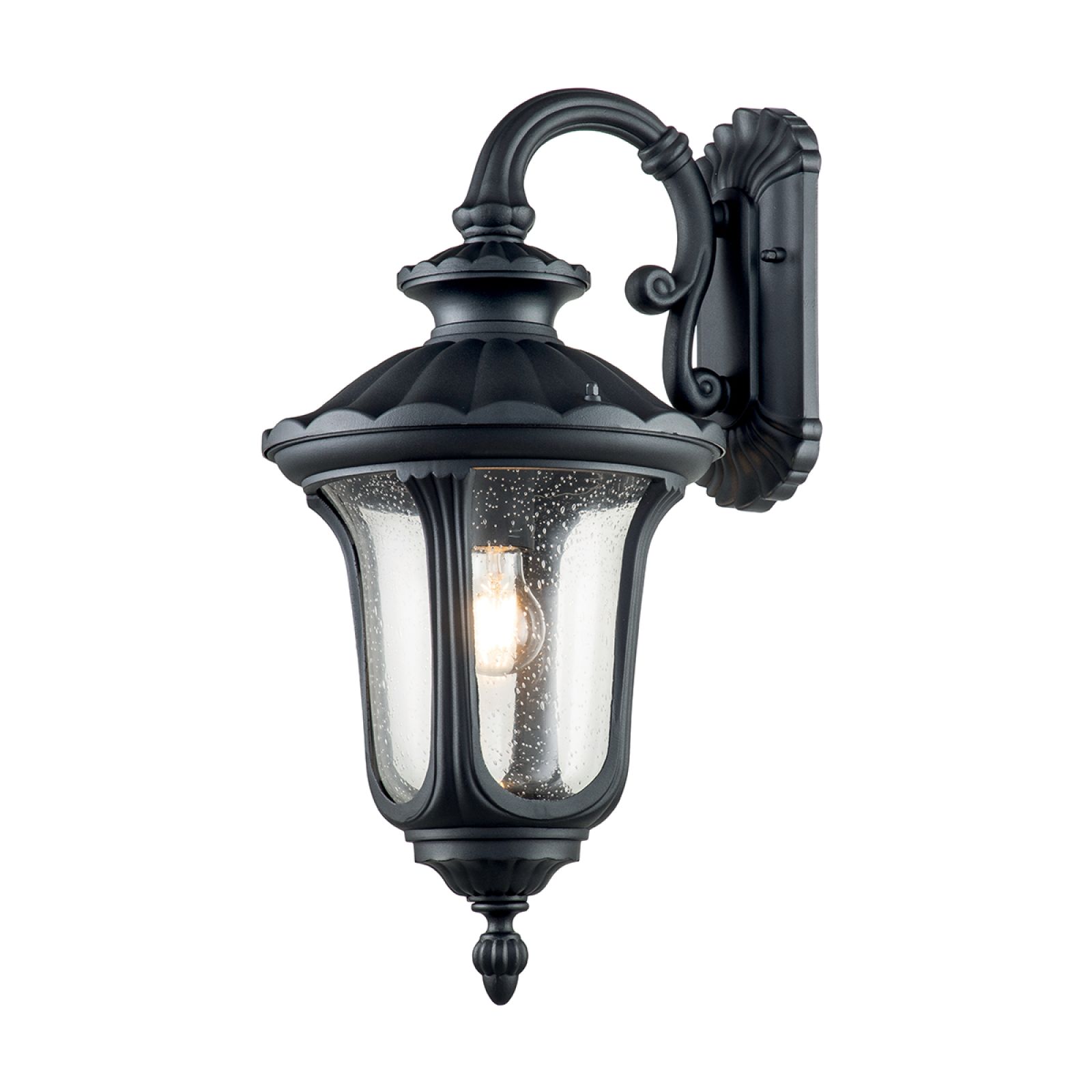 Chicago Medium Wall Light in Black | Outdoor Wall Lights