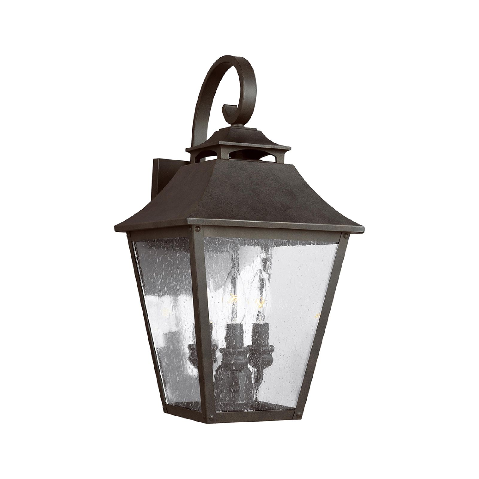 Galena Large Wall Lantern in Sable | Outdoor Wall Lights