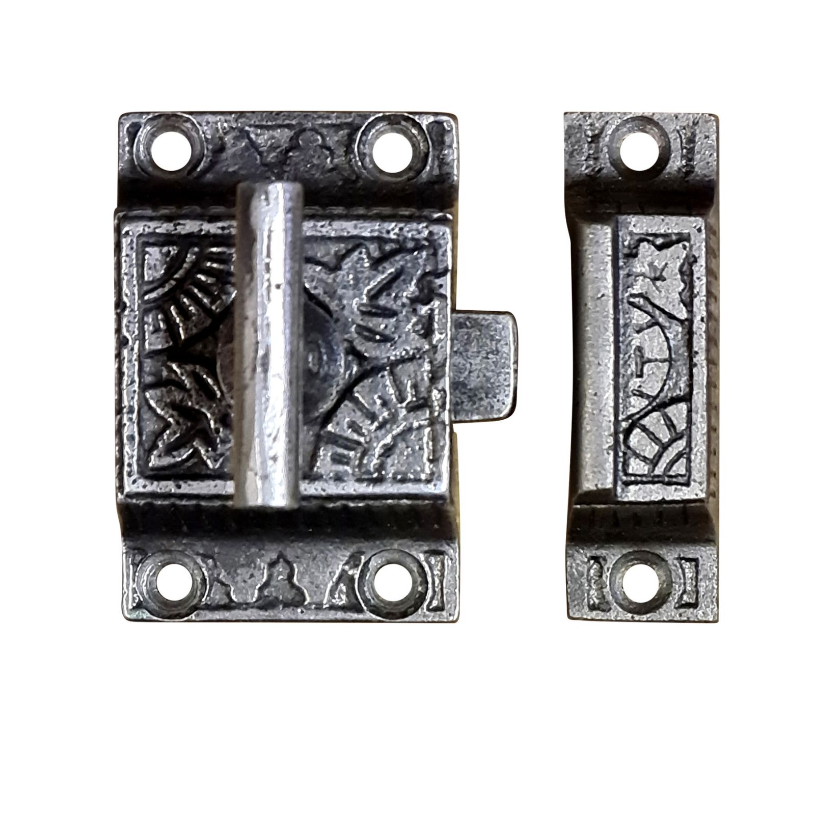 Cupboard Catch Tee Bar in Cast Antique Iron