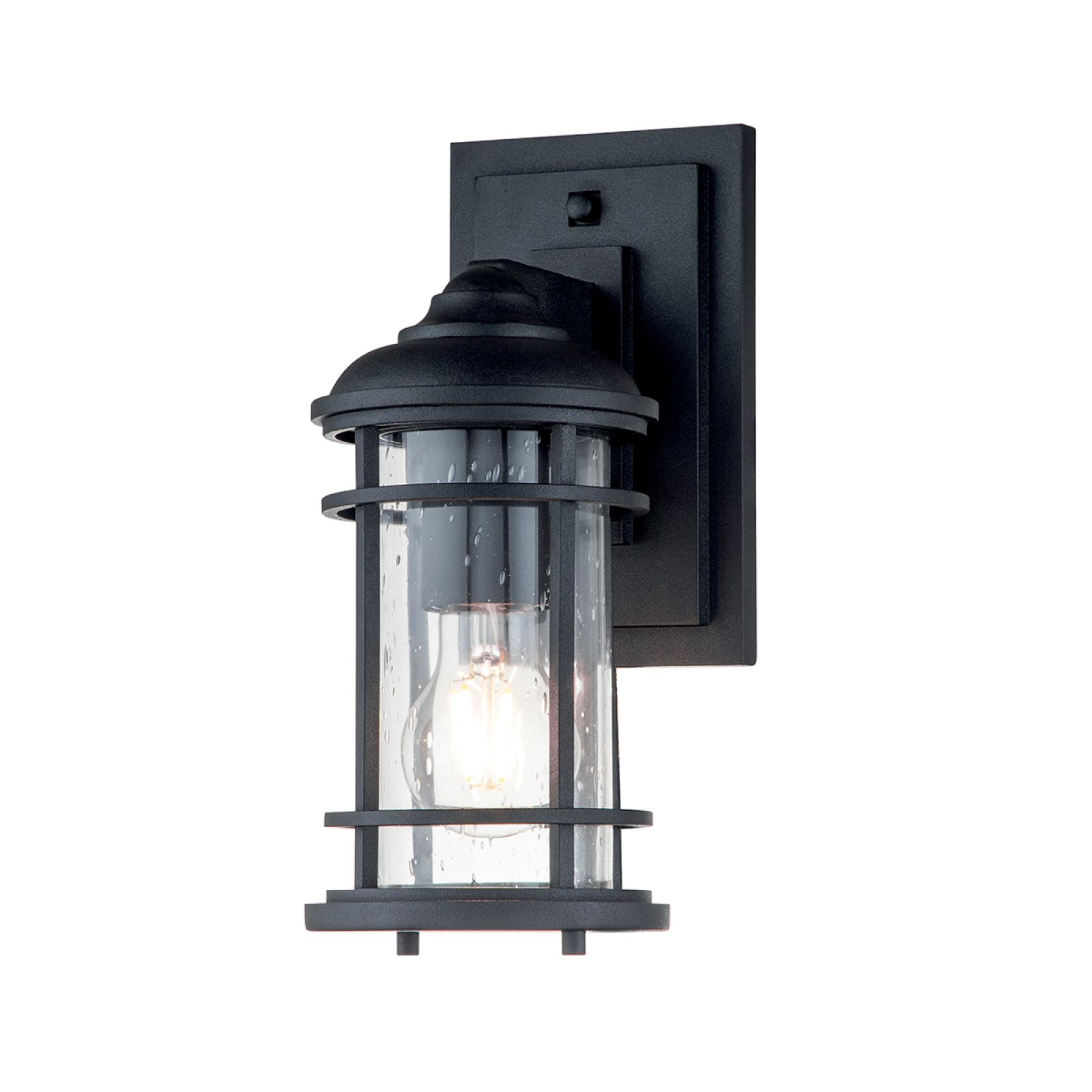 Lighthouse Small Wall Light in Textured Black