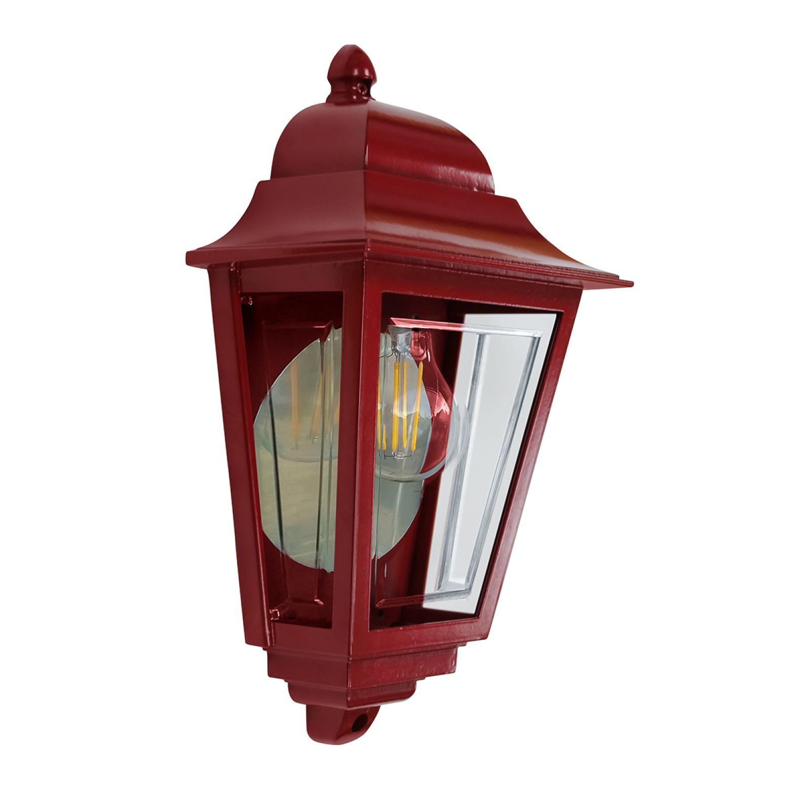 Deco Lane Wall Light in a Red Finish | Outdoor Wall Lights