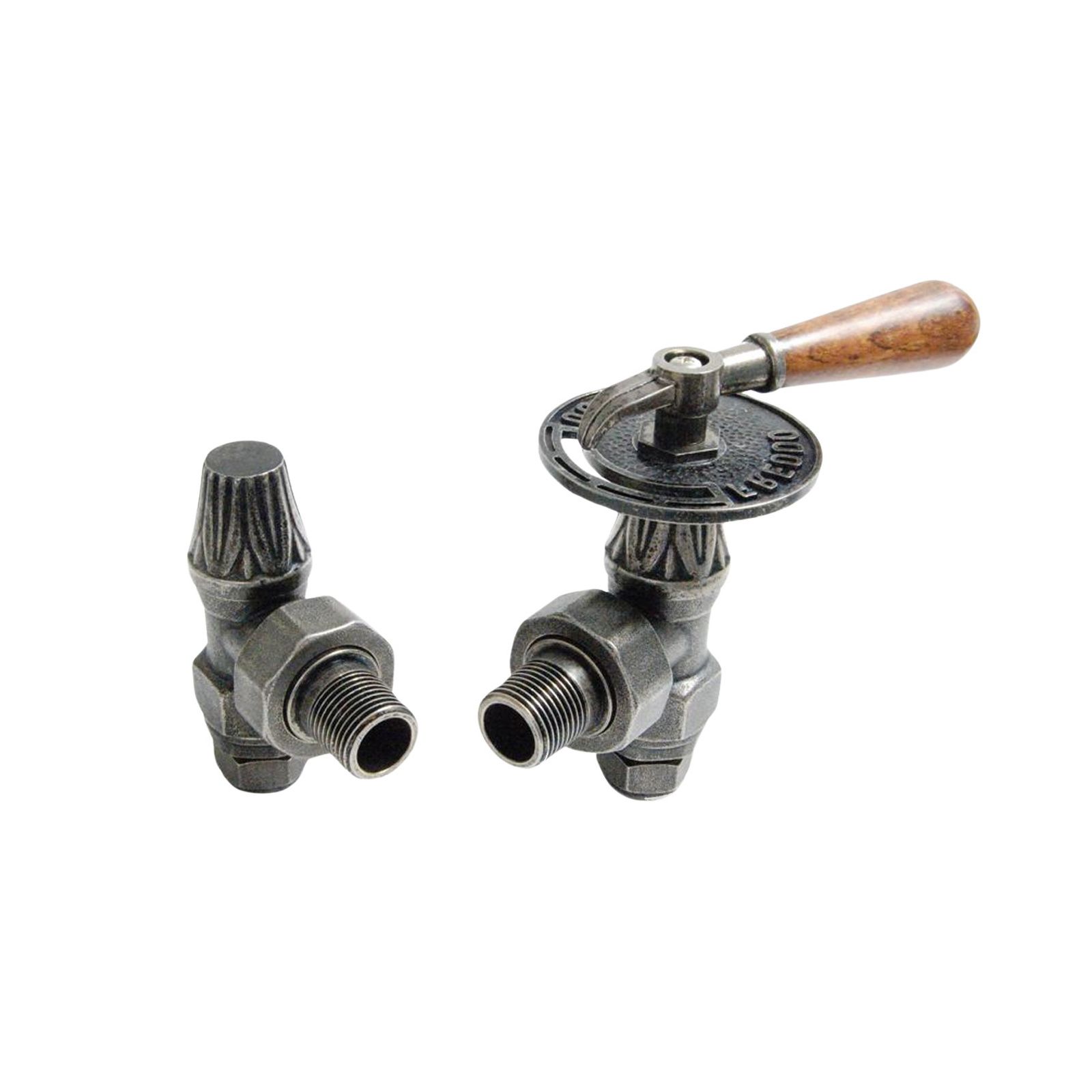 Steampunk style Throttle Manual Radiator valve set