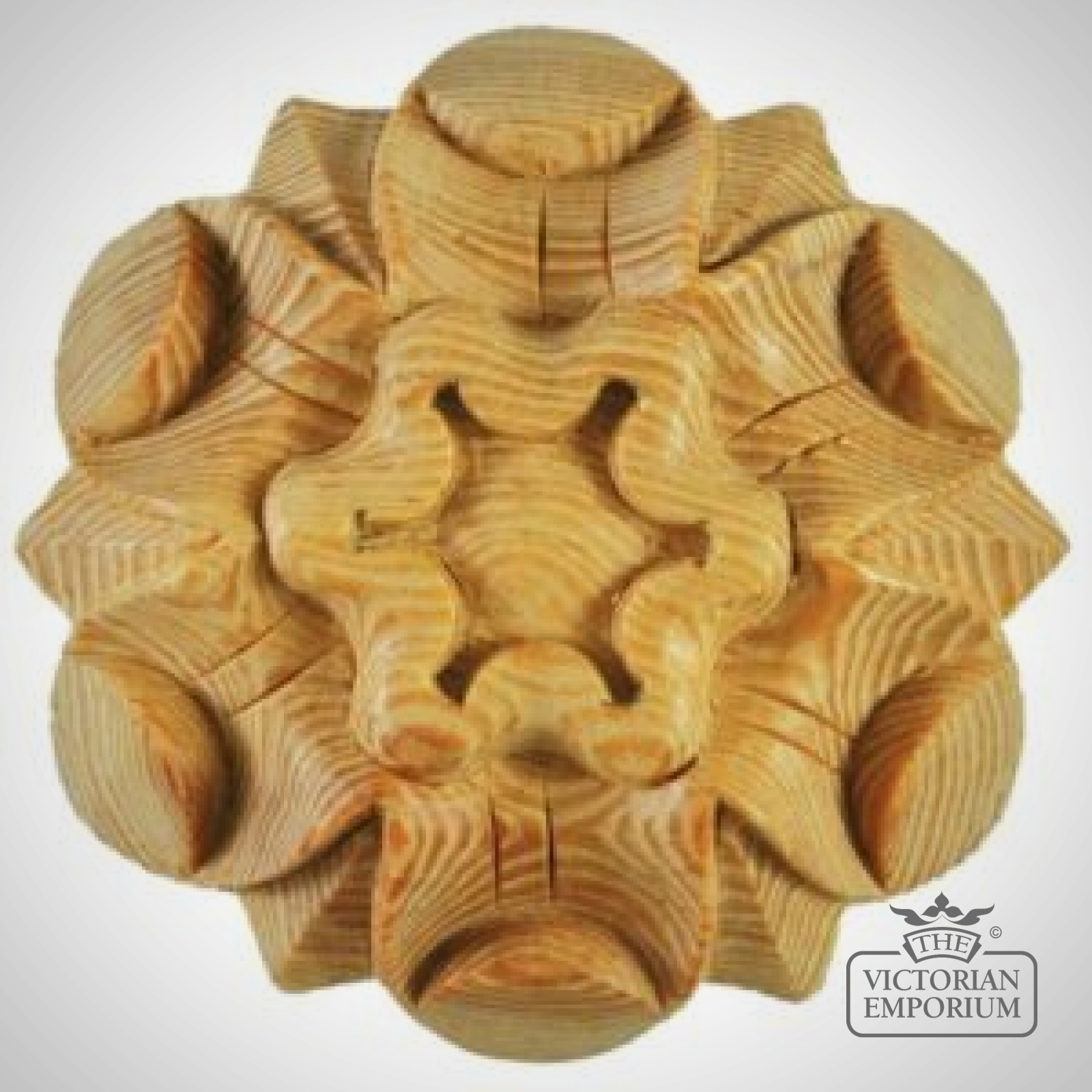Medium Deep Carved Rosette | Decorative Mouldings