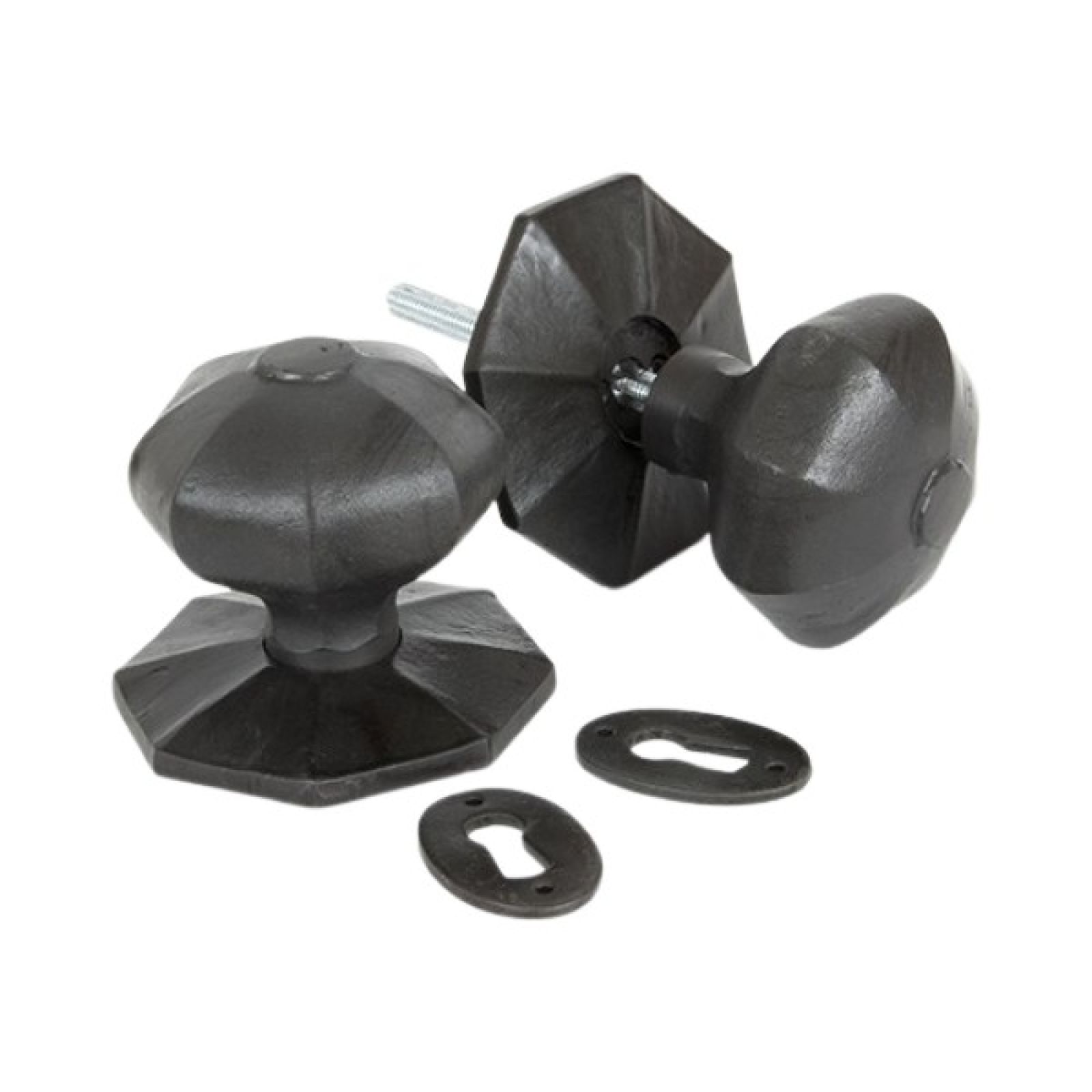 Beeswax Large Octagonal Mortice/Rim Knob Set | Knobs