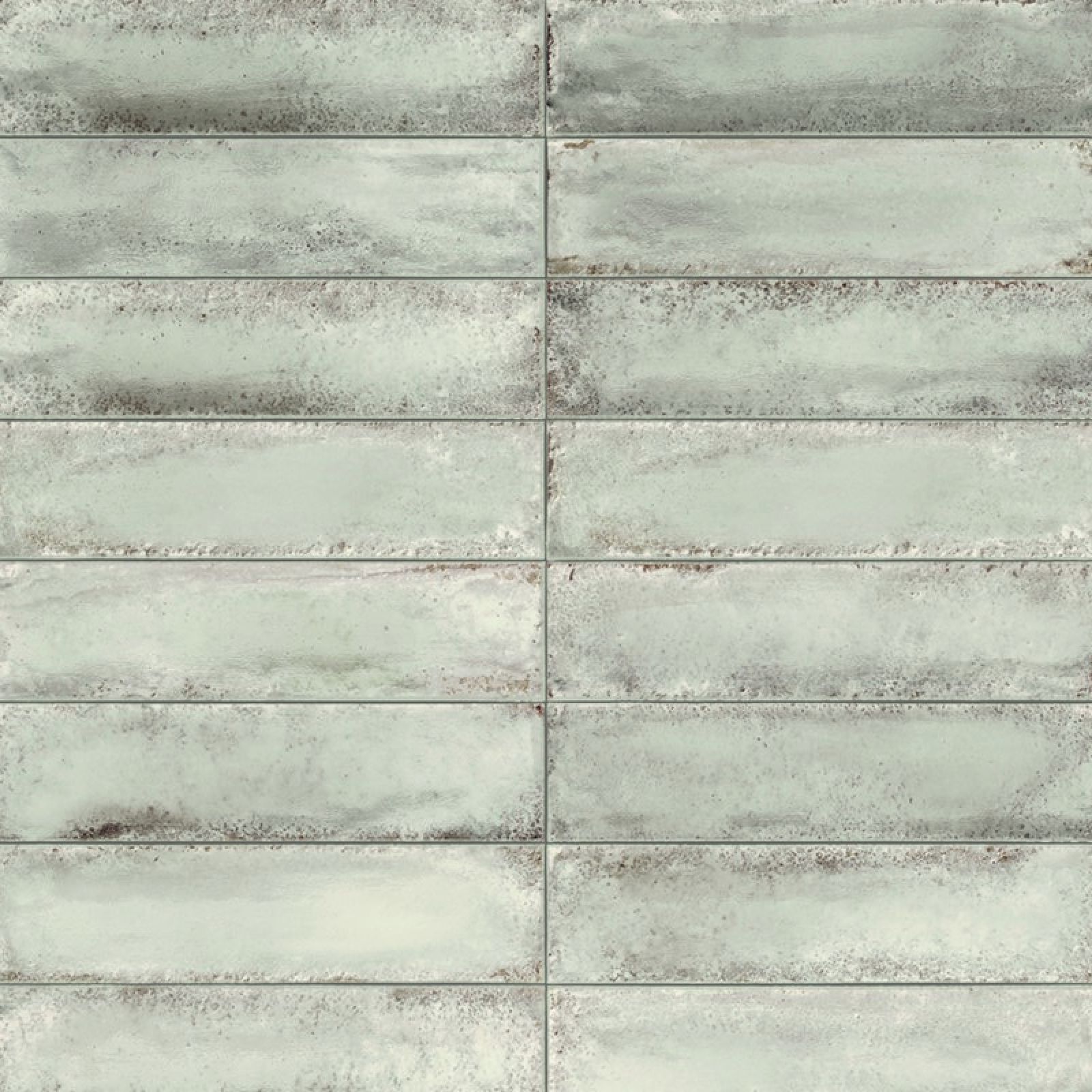 Metallic Glazed Brick Slip in Grey | The Victorian Emporium
