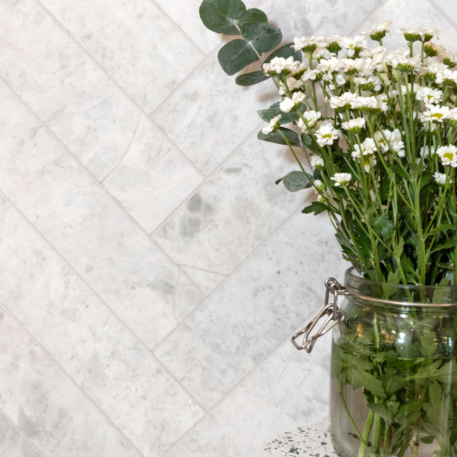 Alanis Honed Marble Wall and Floor Tile Bricks