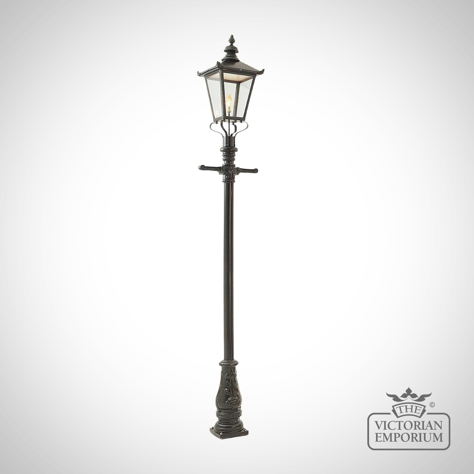 Lamp Post 3050mm High And Large Square Steel Lantern