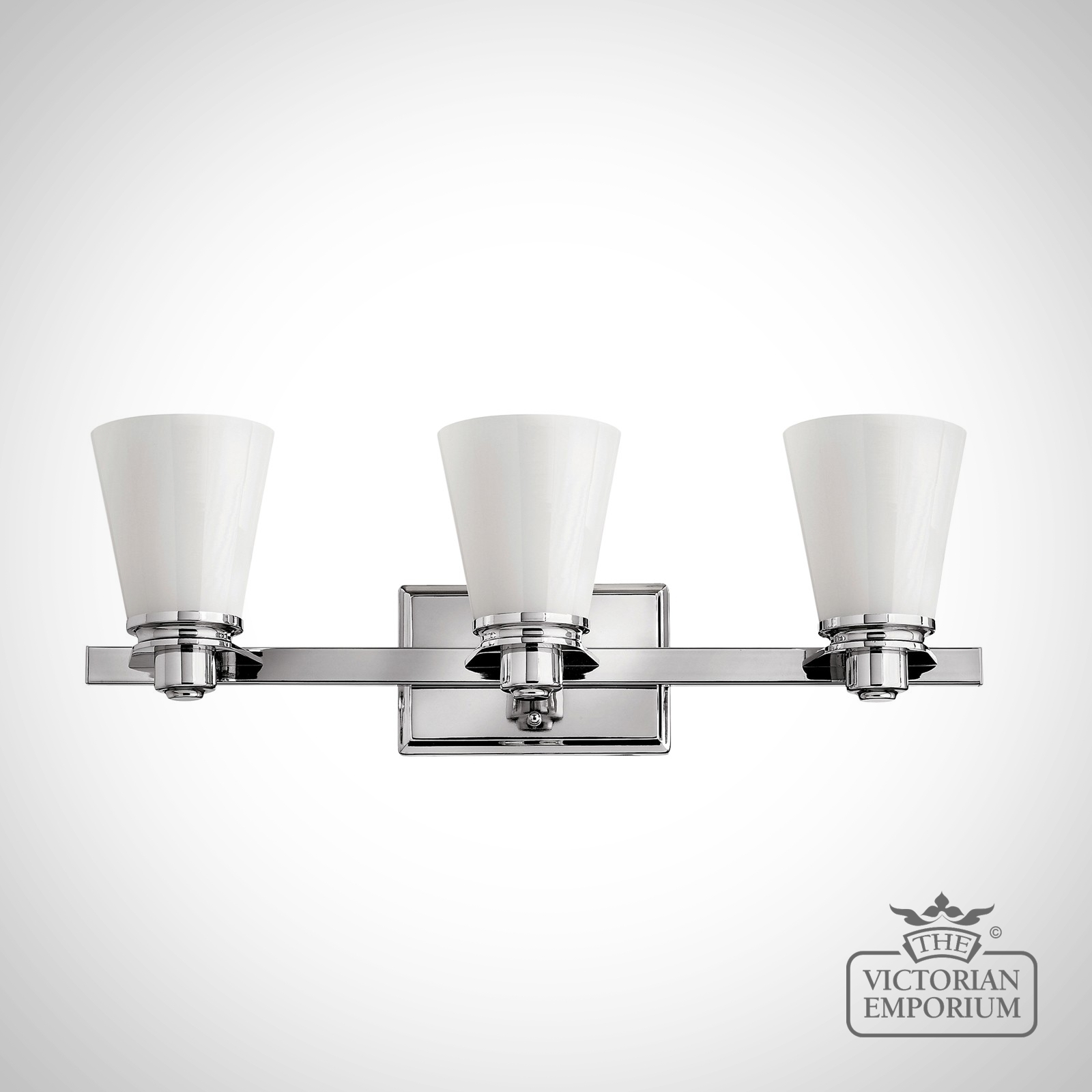 Avon Bathroom Triple Wall Light In Polished Chrome