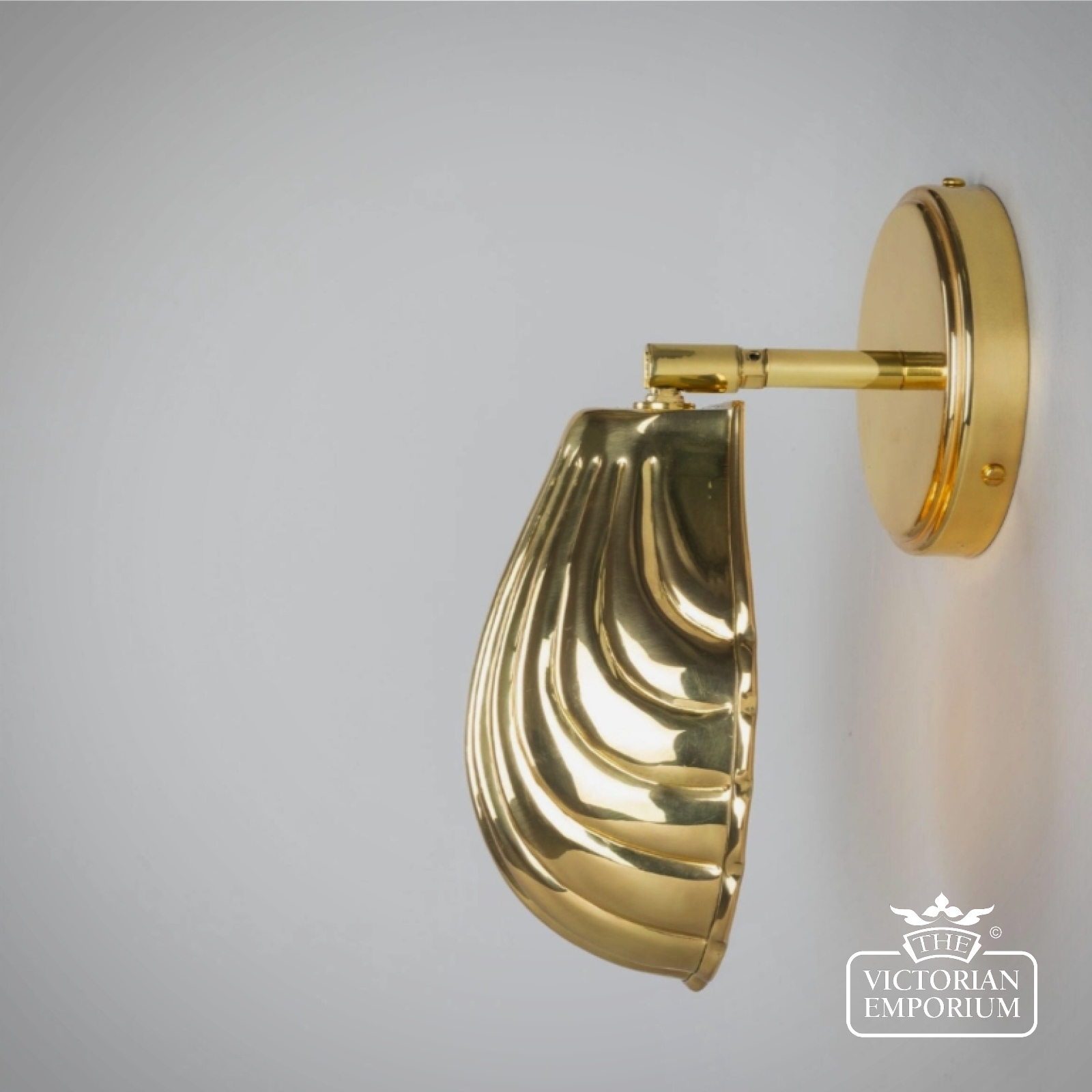 Shell Adjustable Brass Wall Light | Wall Lights
