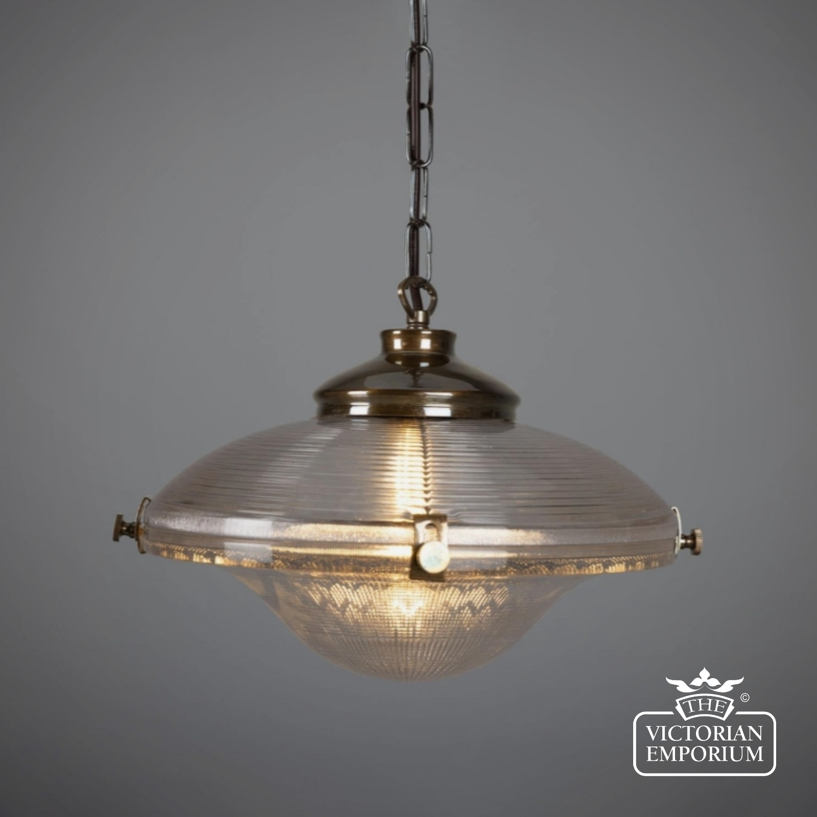 Ozark Victorian Vintage Glass Pendant Light