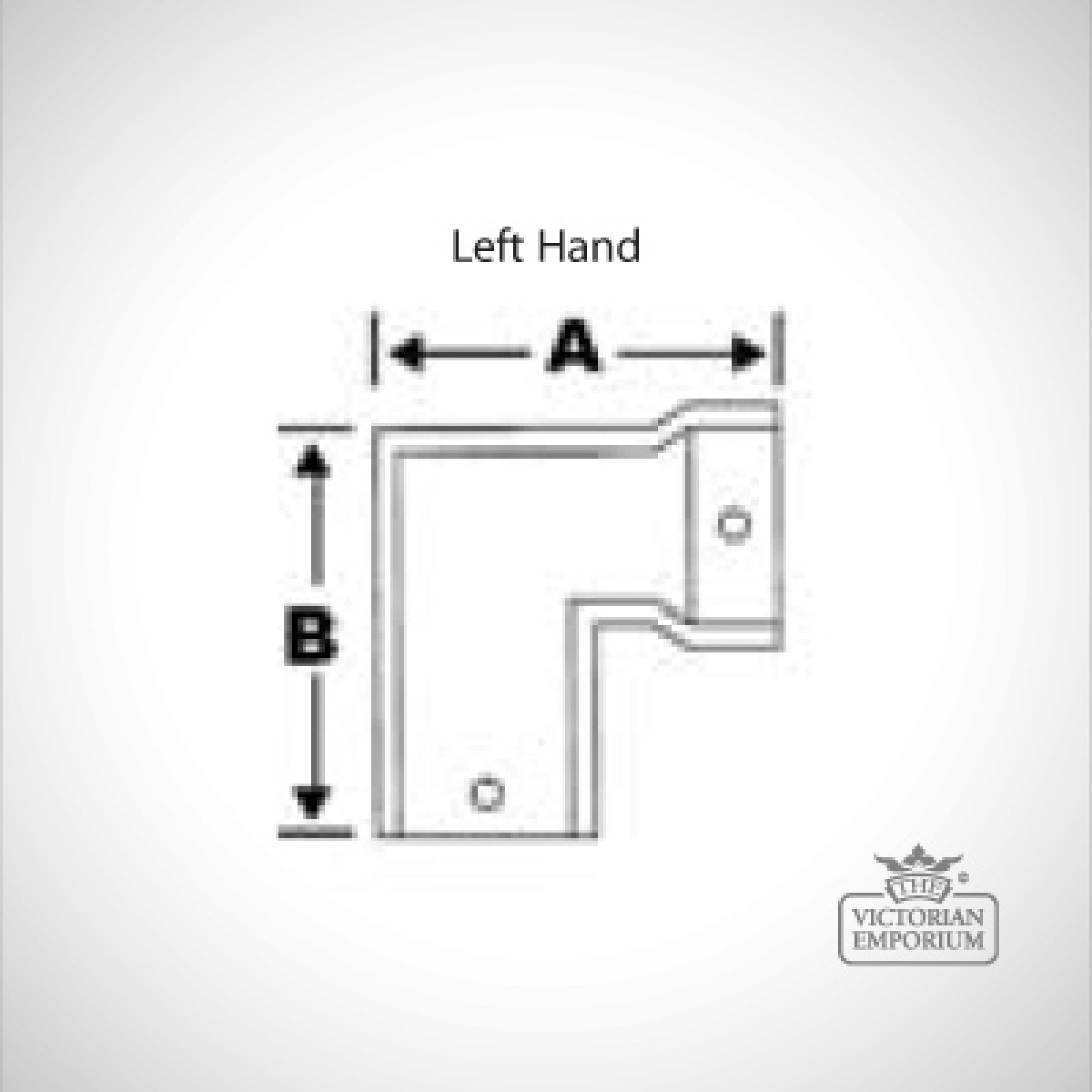 Angle for plain half round gutter - primed