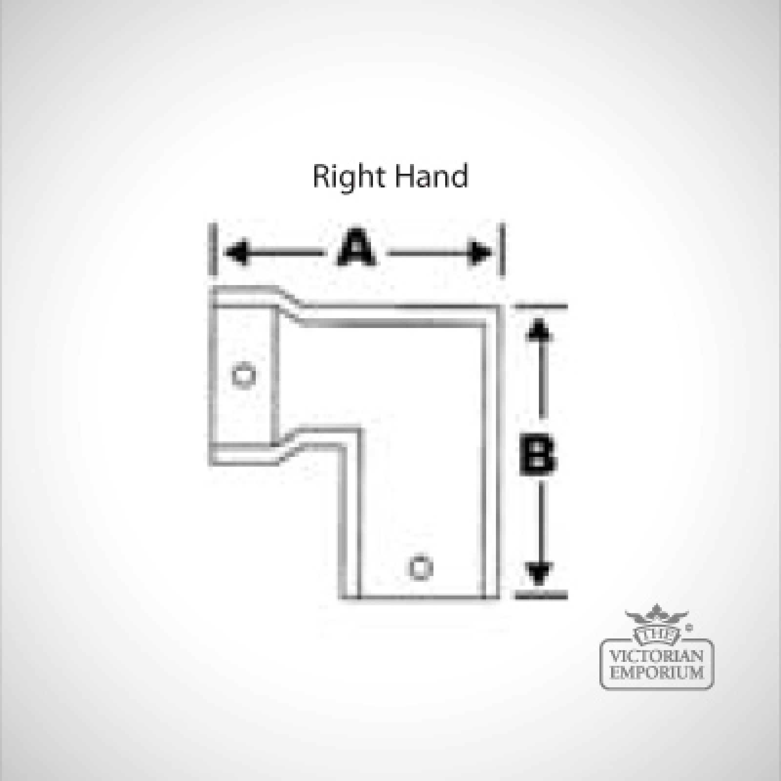 Angle for plain half round gutter - primed