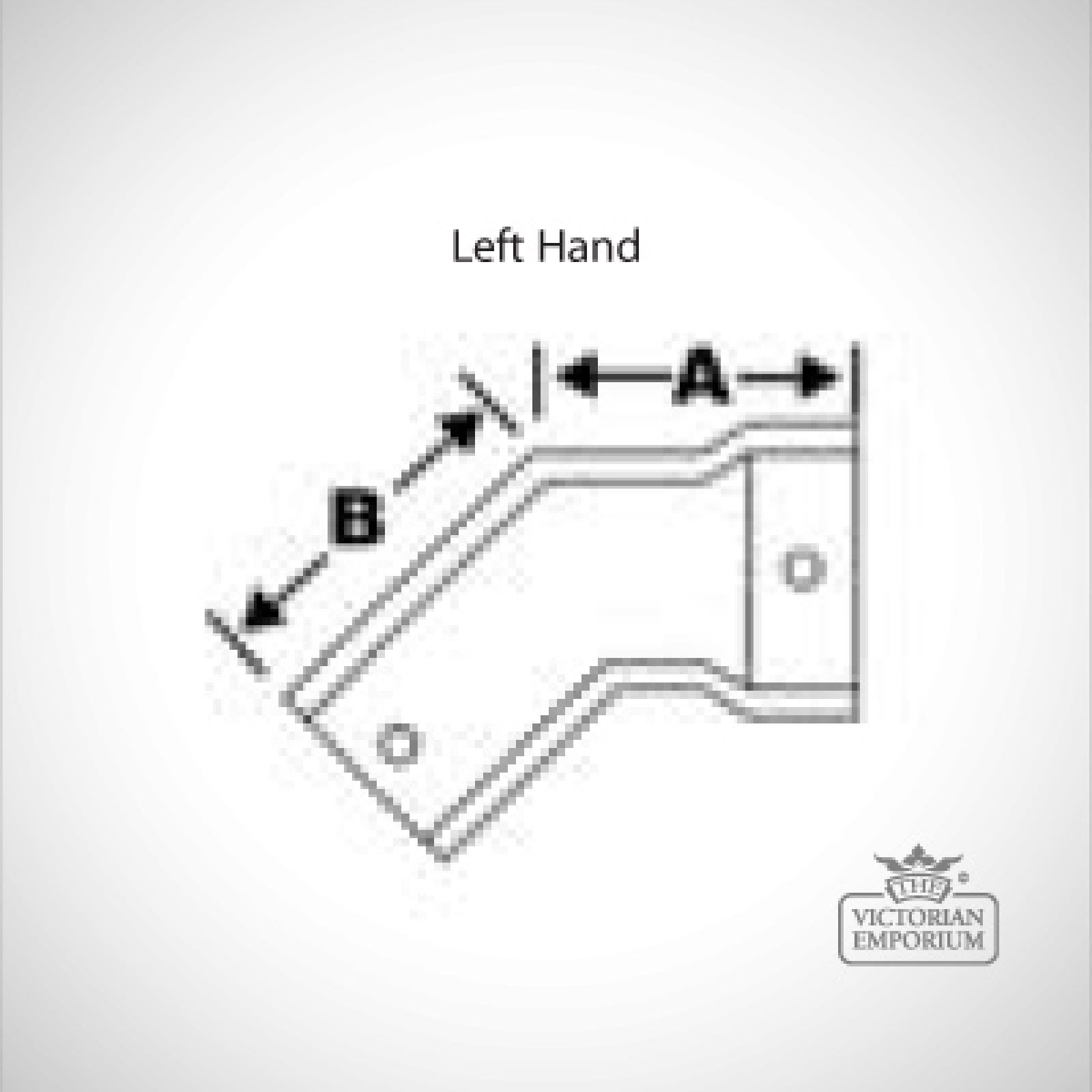 Angle for plain half round gutter - primed