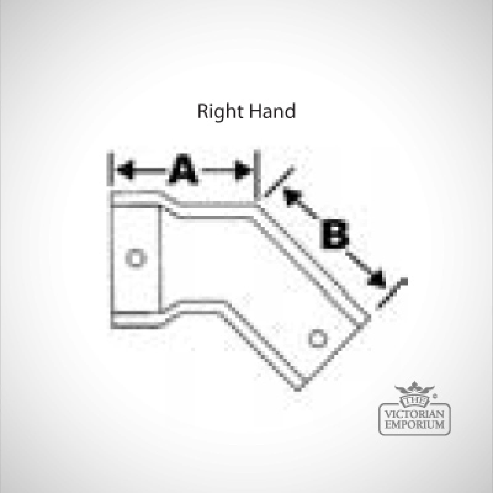 Angle for plain half round gutter - primed
