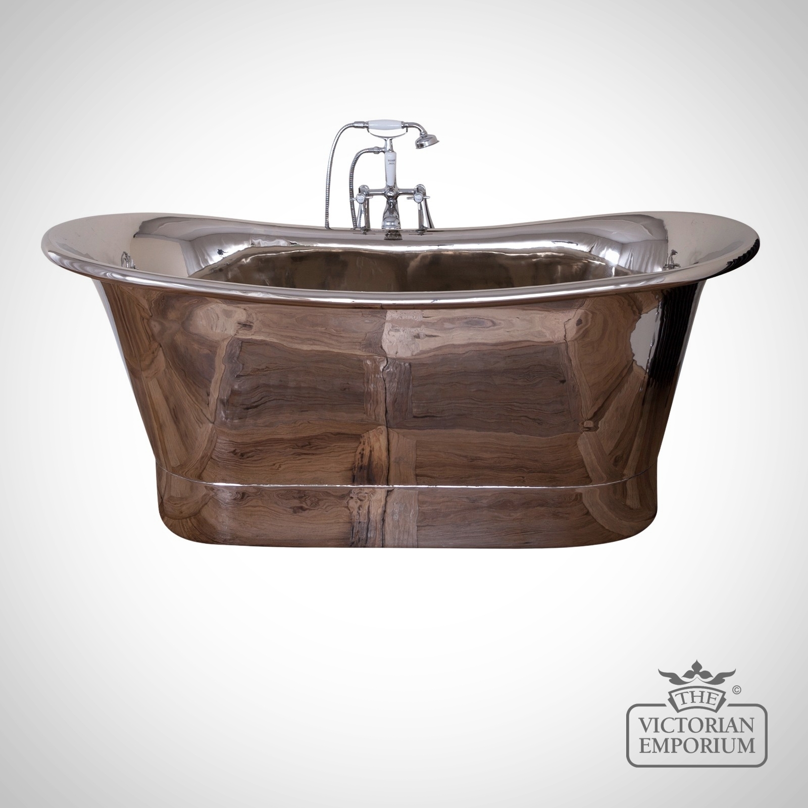 Normandie Nickel Bath | Roll-top Baths | The Victorian Emporium