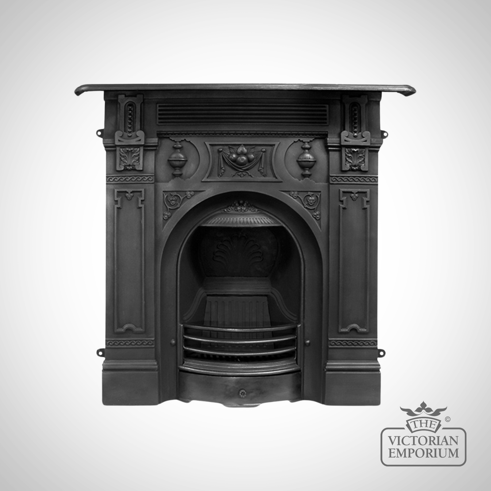 The Large Victorian Style Cast Iron Fireplace