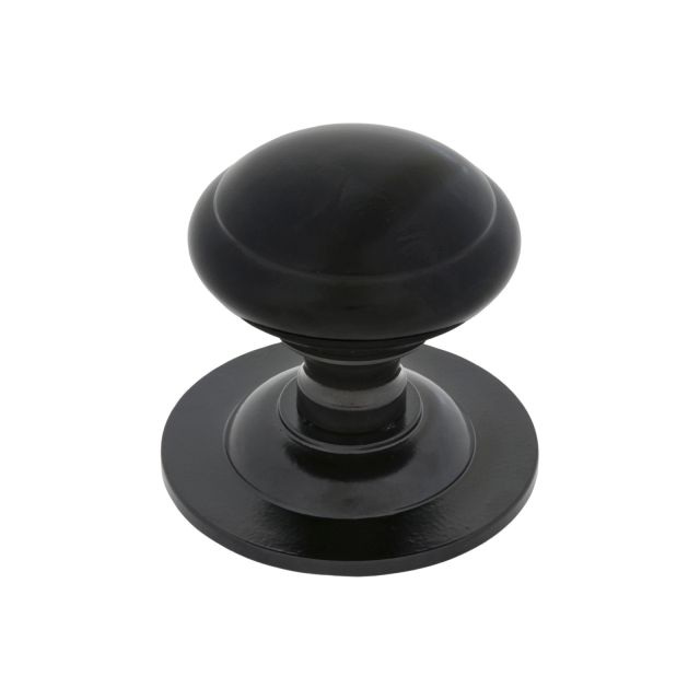 Black centre door knob | Knobs | The Victorian Emporium