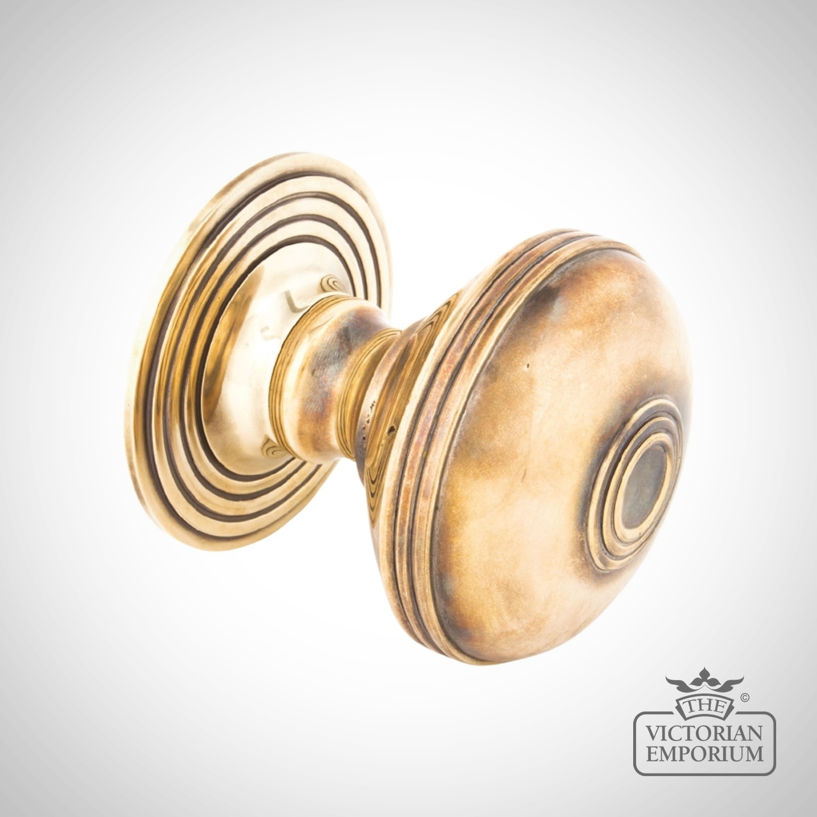 Pressbury centre door knob in Aged Brass | Knobs