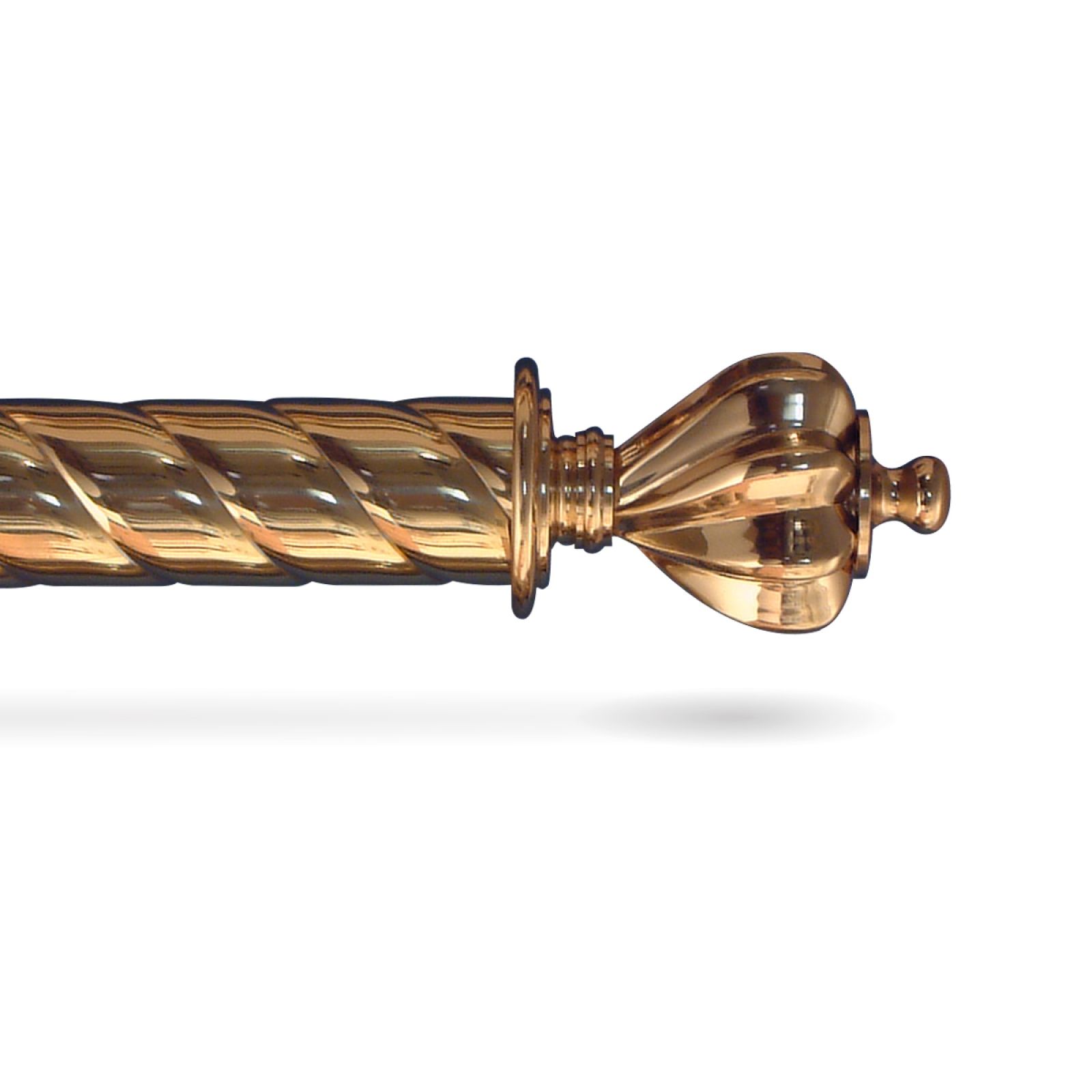 Coronet Curtain Pole Finial to go with 38mm or 51mm Brass Pole