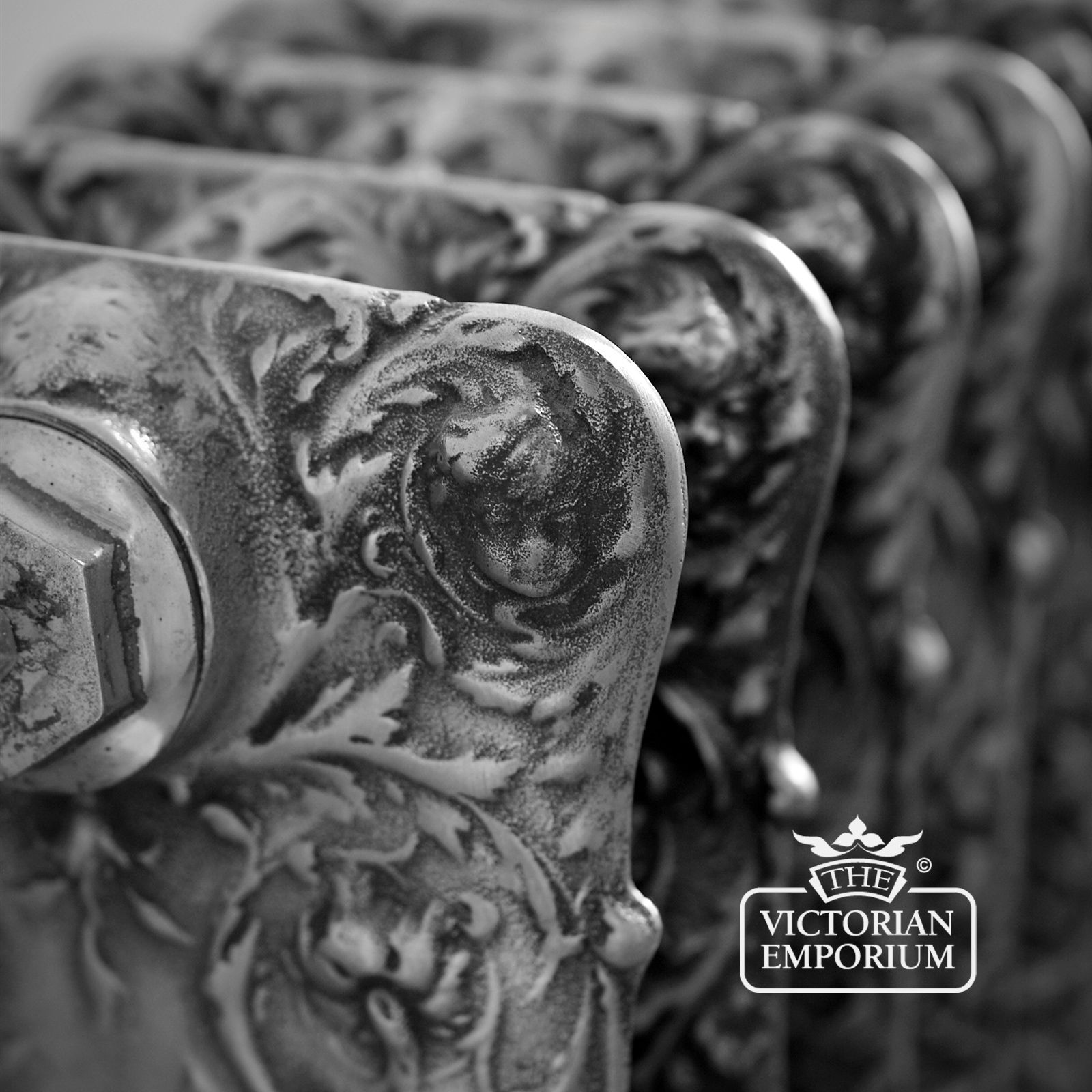 Veronese Ornate Cast Iron Radiator - 800mm High