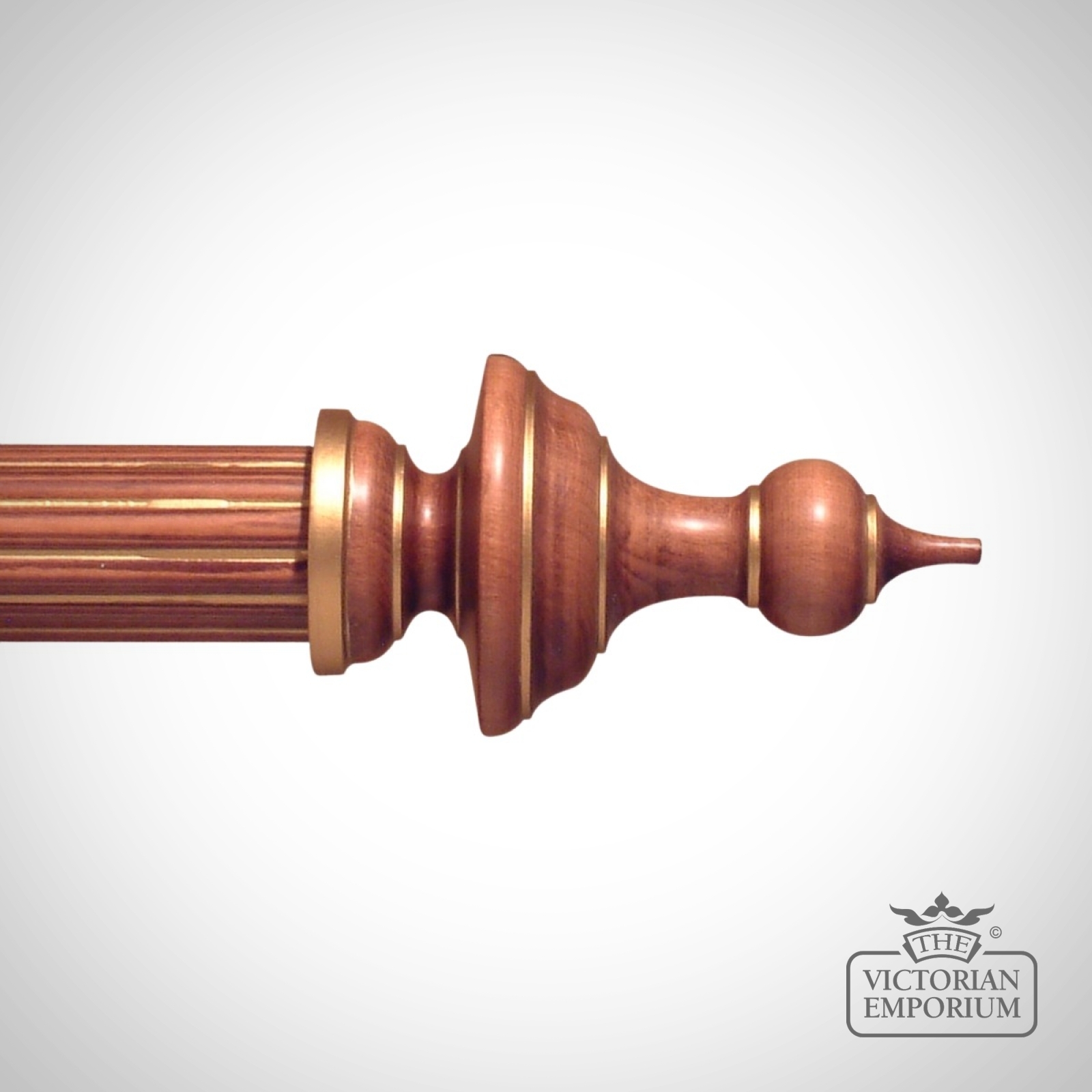 Hand decorated traditional stained obelisk finial