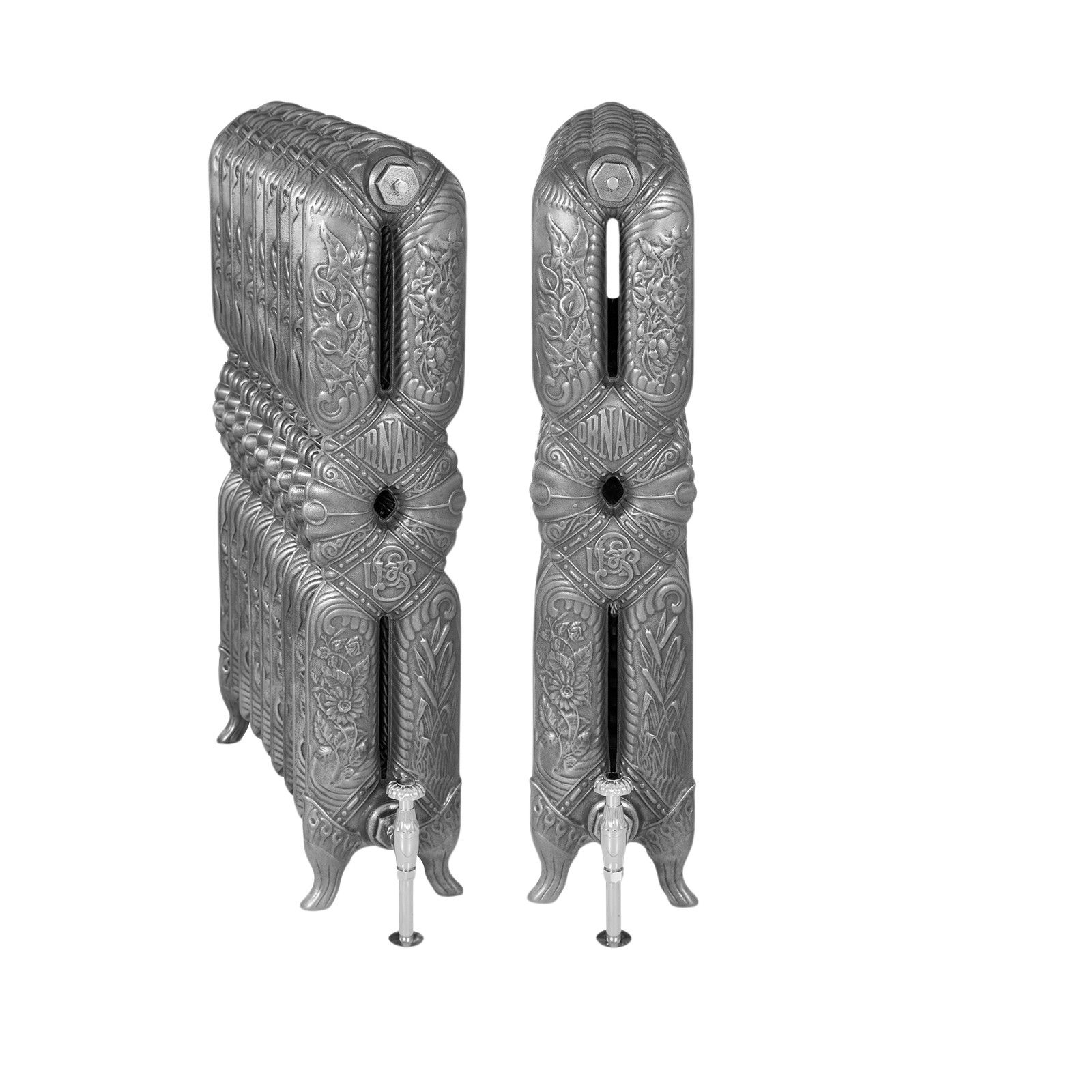 Tall Ornate Cast Iron Radiator 940mm high