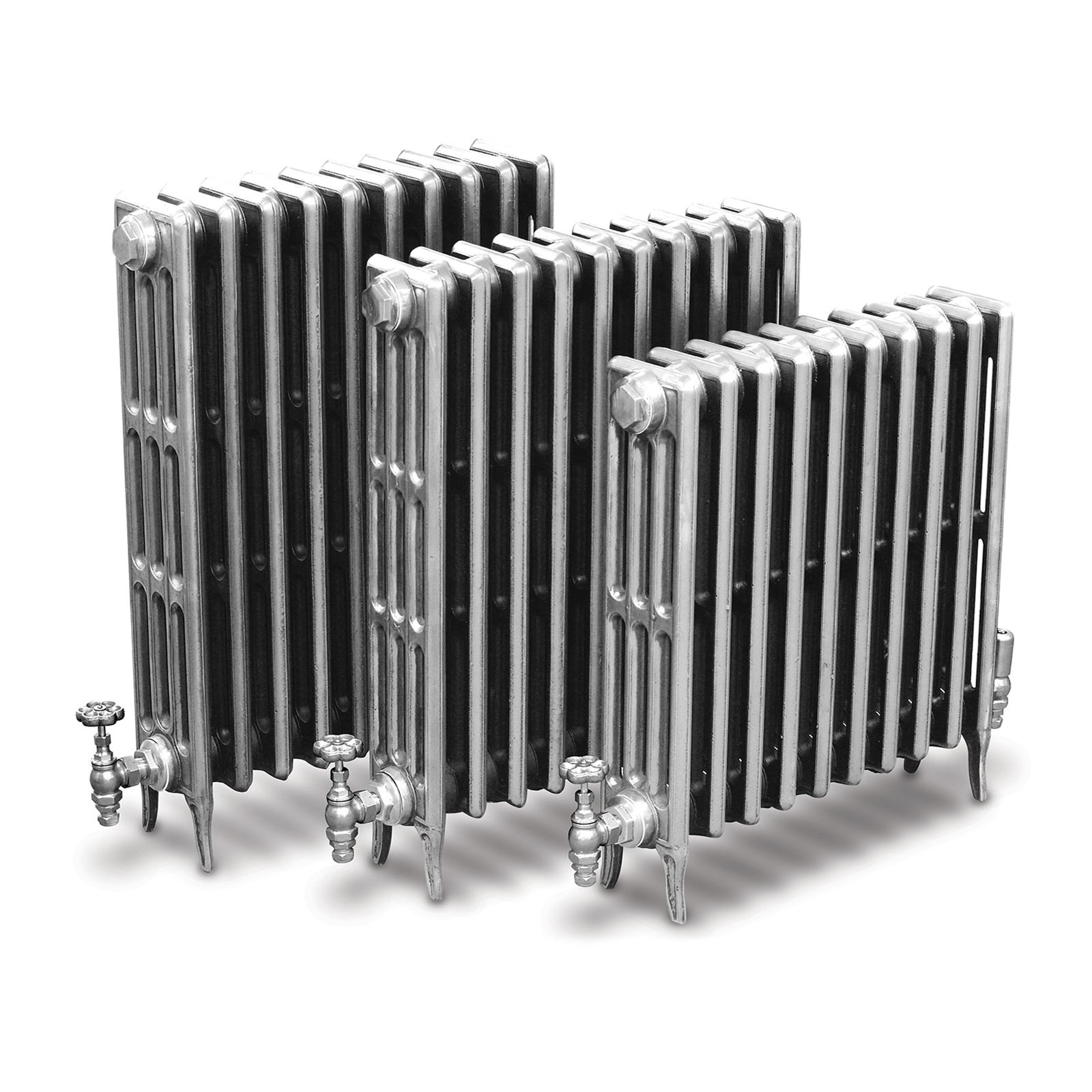 Late Victorian Cast Iron Radiator 4 Columns - 325mm High