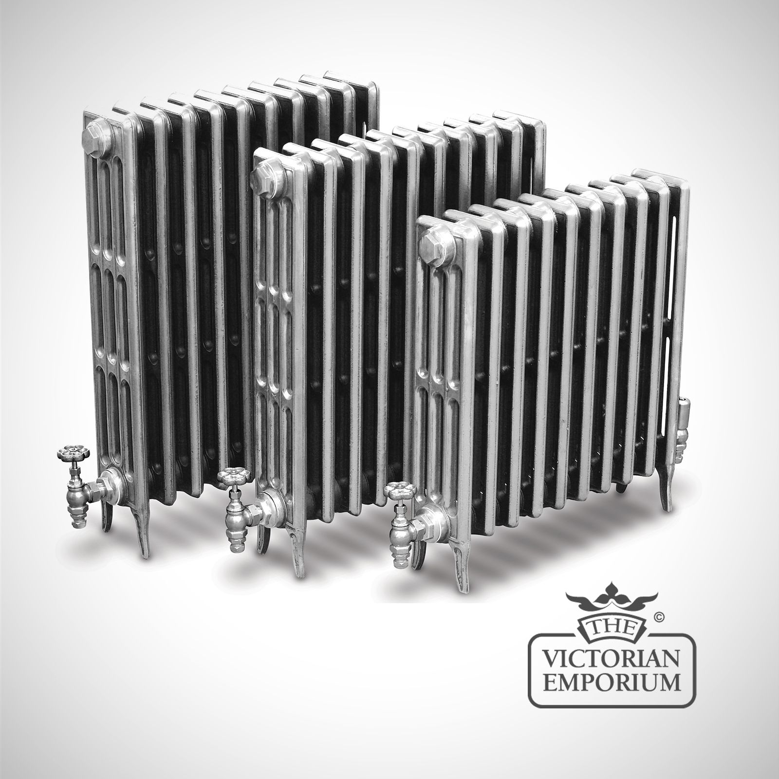 Late Victorian radiator 4 columns - 760mm high
