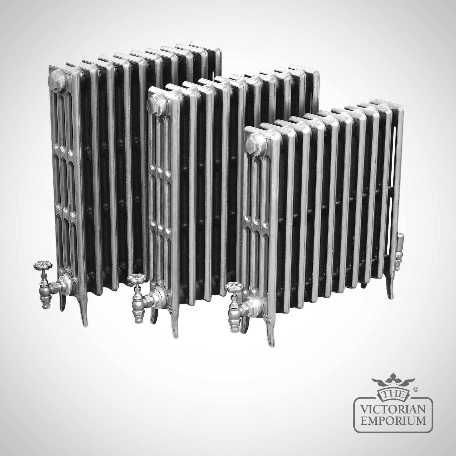 Late Victorian Cast Iron Radiator 4 Columns - 810mm High