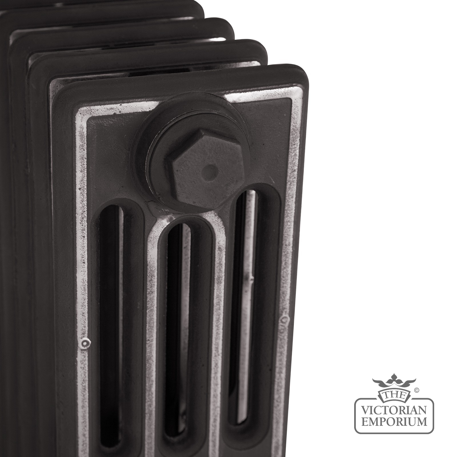 Late Victorian Cast Iron Radiator 4 Columns - 810mm High