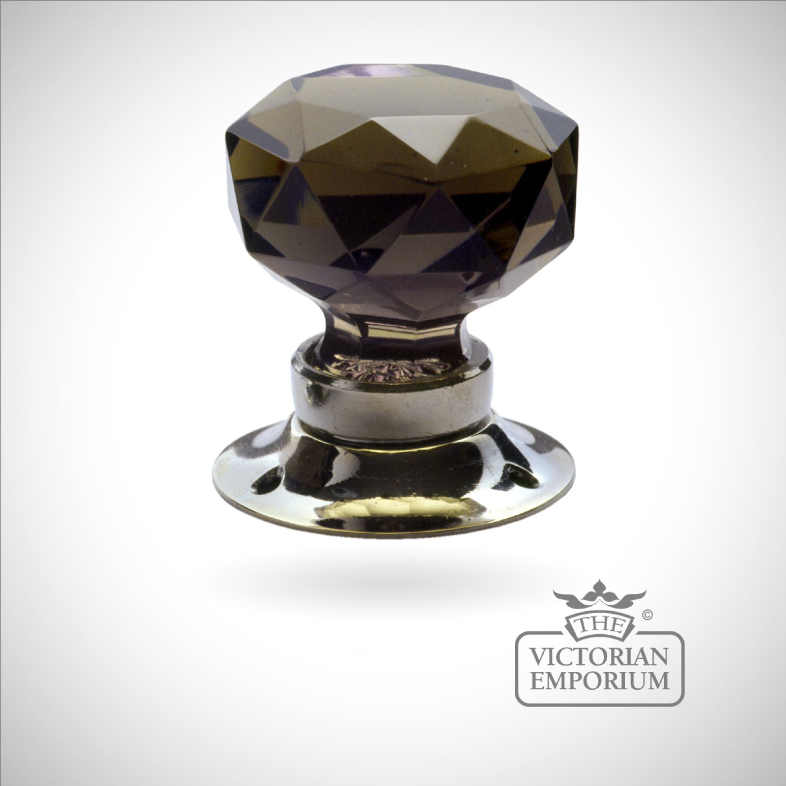 Cut crystal turning handle | The Victorian Emporium