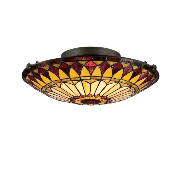 Tiffany West End Flush Mount ceiling light