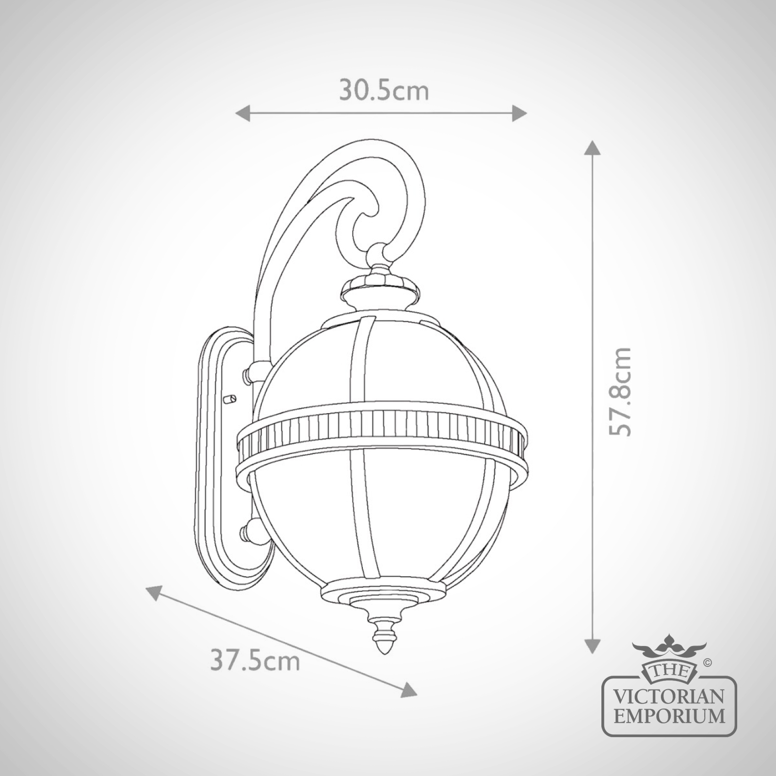 Halleron 3 Light Medium Wall Light - Dark Bronze