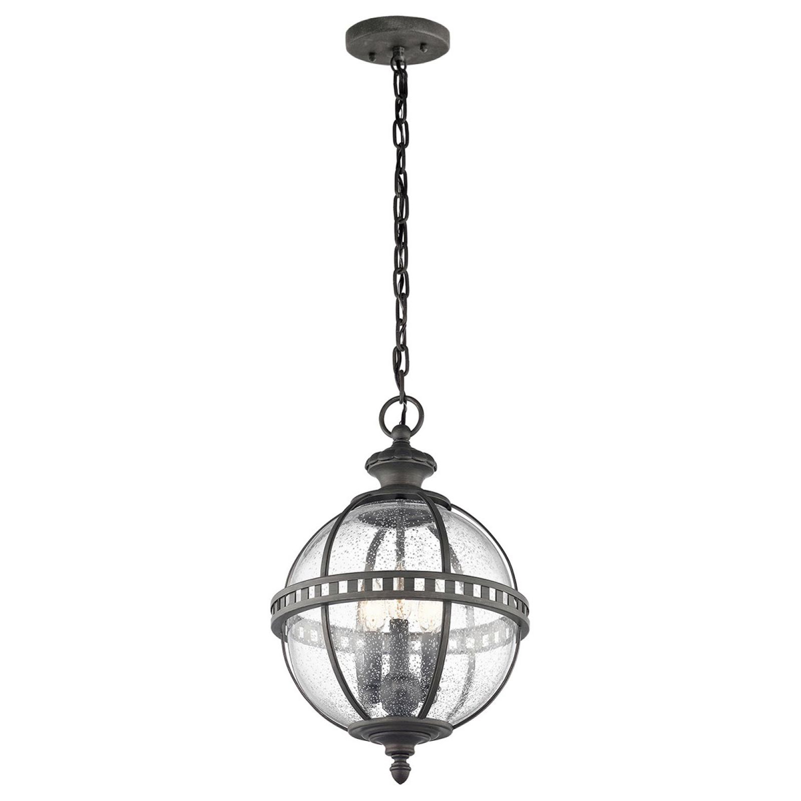 Halleron 3 Light Chain Lantern - Dark Bronze