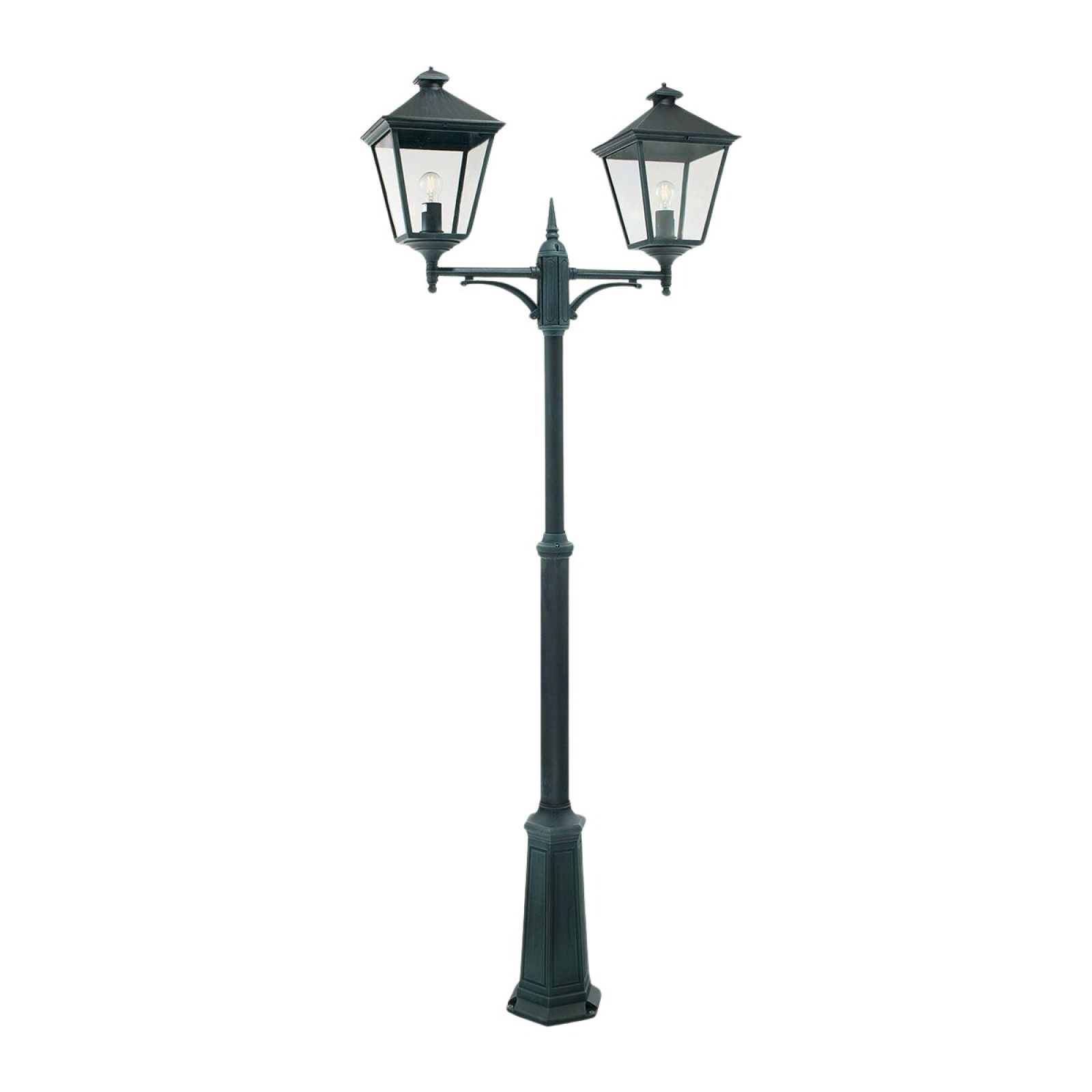 Turin Double Lamp Post - Verte | Lamp Posts with Lanterns