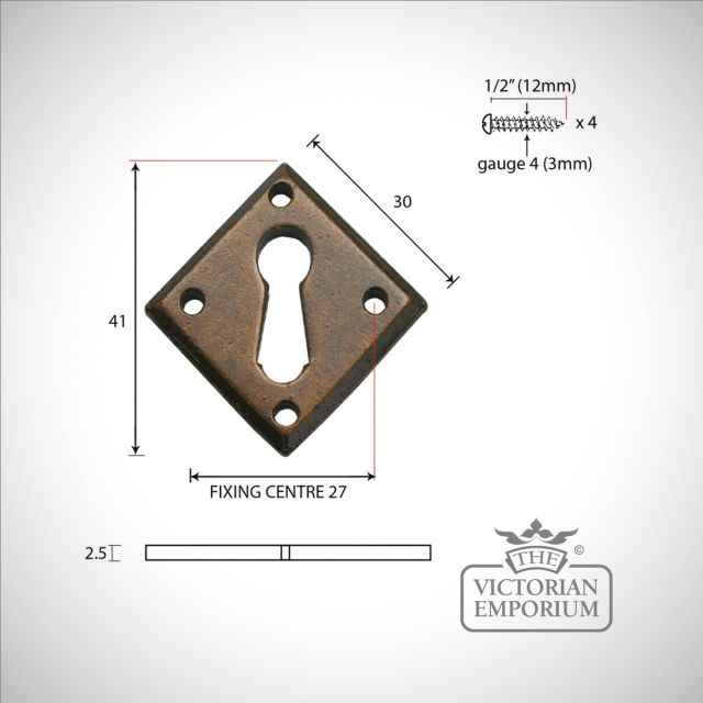 Bronze escutcheon | The Victorian Emporium
