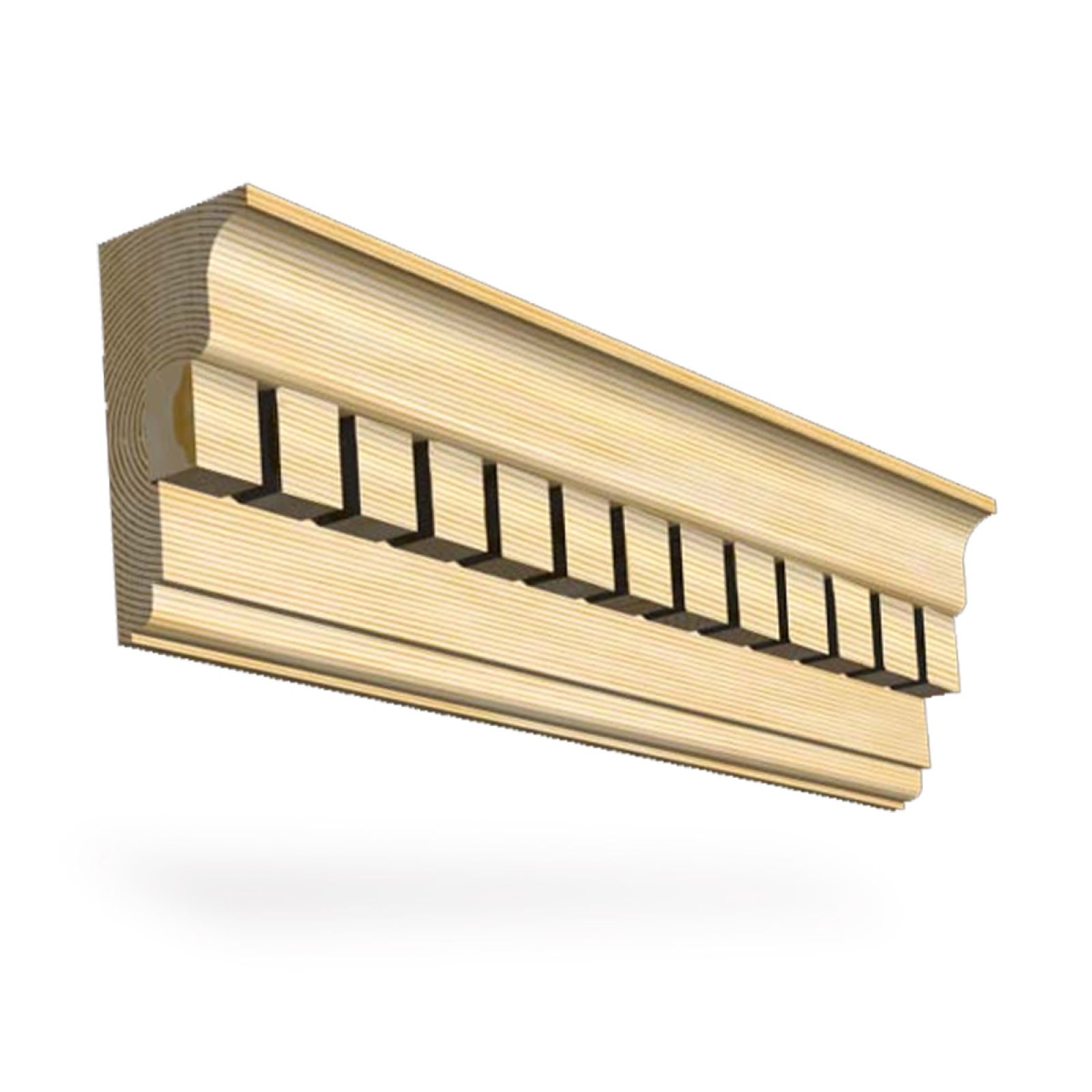 Wooden Dentil Coving 140 x 66mm - Redwood (pine) | Coving