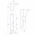 Wooden dentil coving 140 x 66mm | Coving